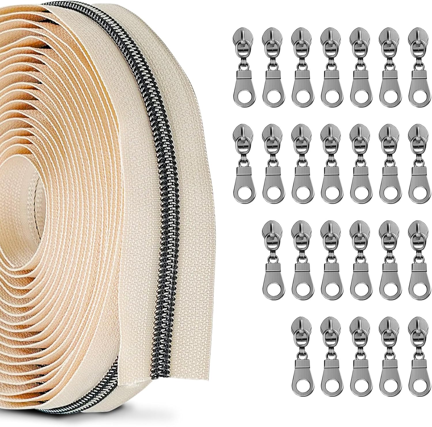 Amazon.com: Zynzaoacs Zipper by The Yard 10 Yards Bulk Zippers for Bags ...