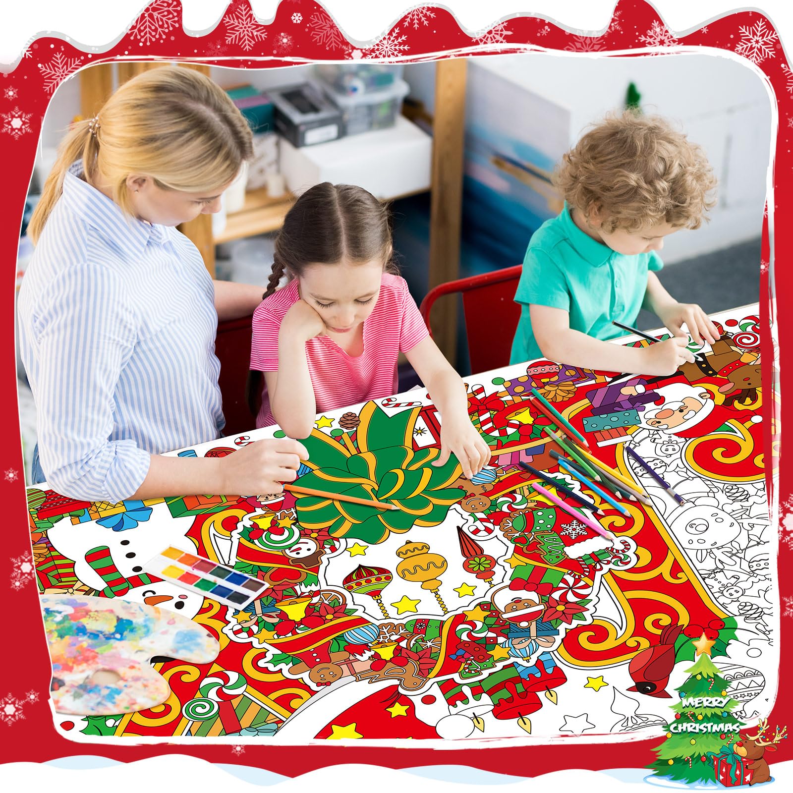 Snapklik.com : Set Of 3 Christmas Coloring Books Xmas Giant Coloring ...