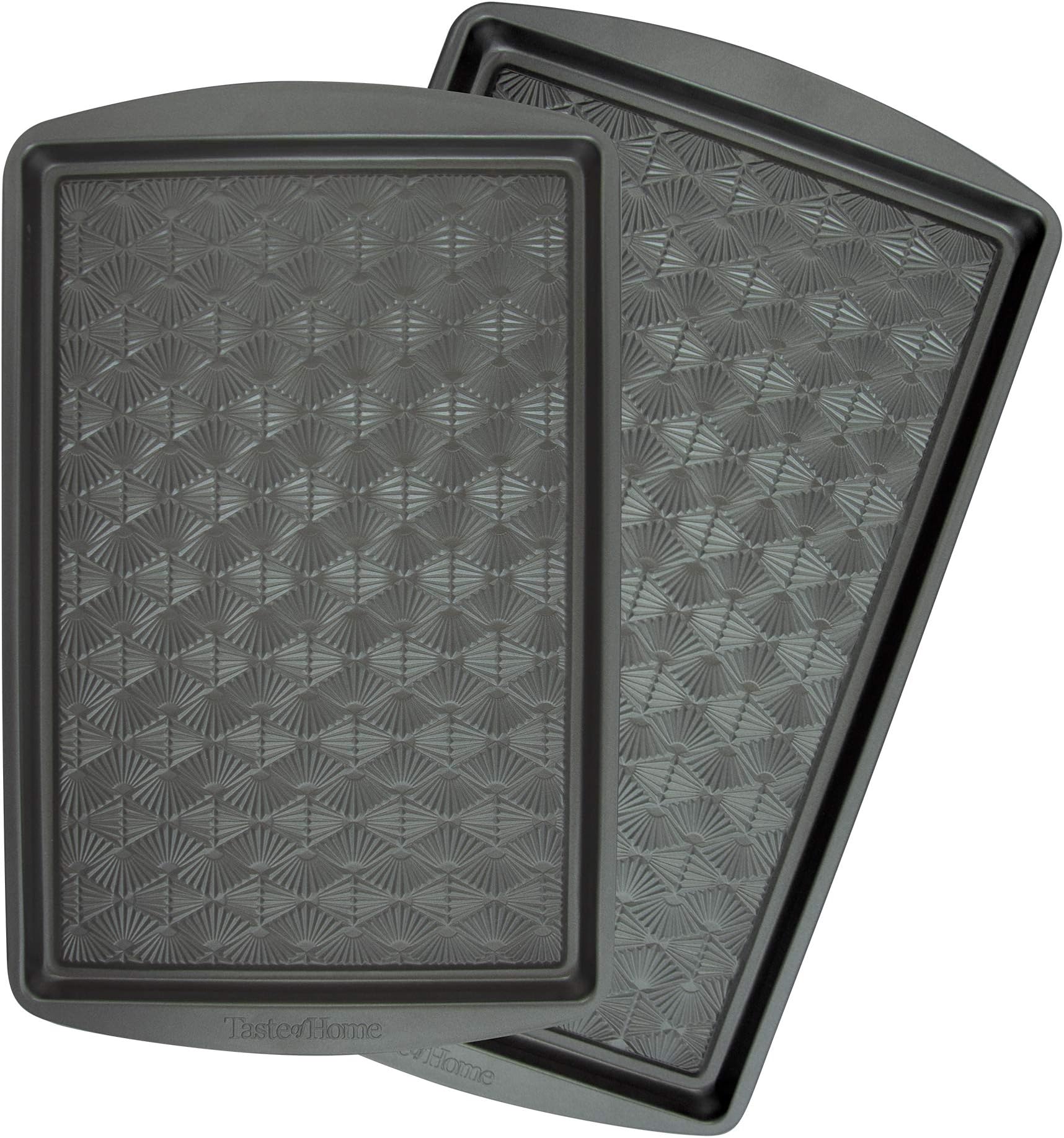 Amazon.com: Taste of Home® 2-Piece Non-Stick Metal Baking Sheet Set ...