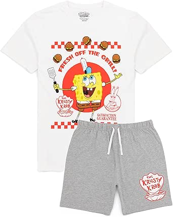Amazon.com: SpongeBob SquarePants Conjunto de pijama para hombre ...