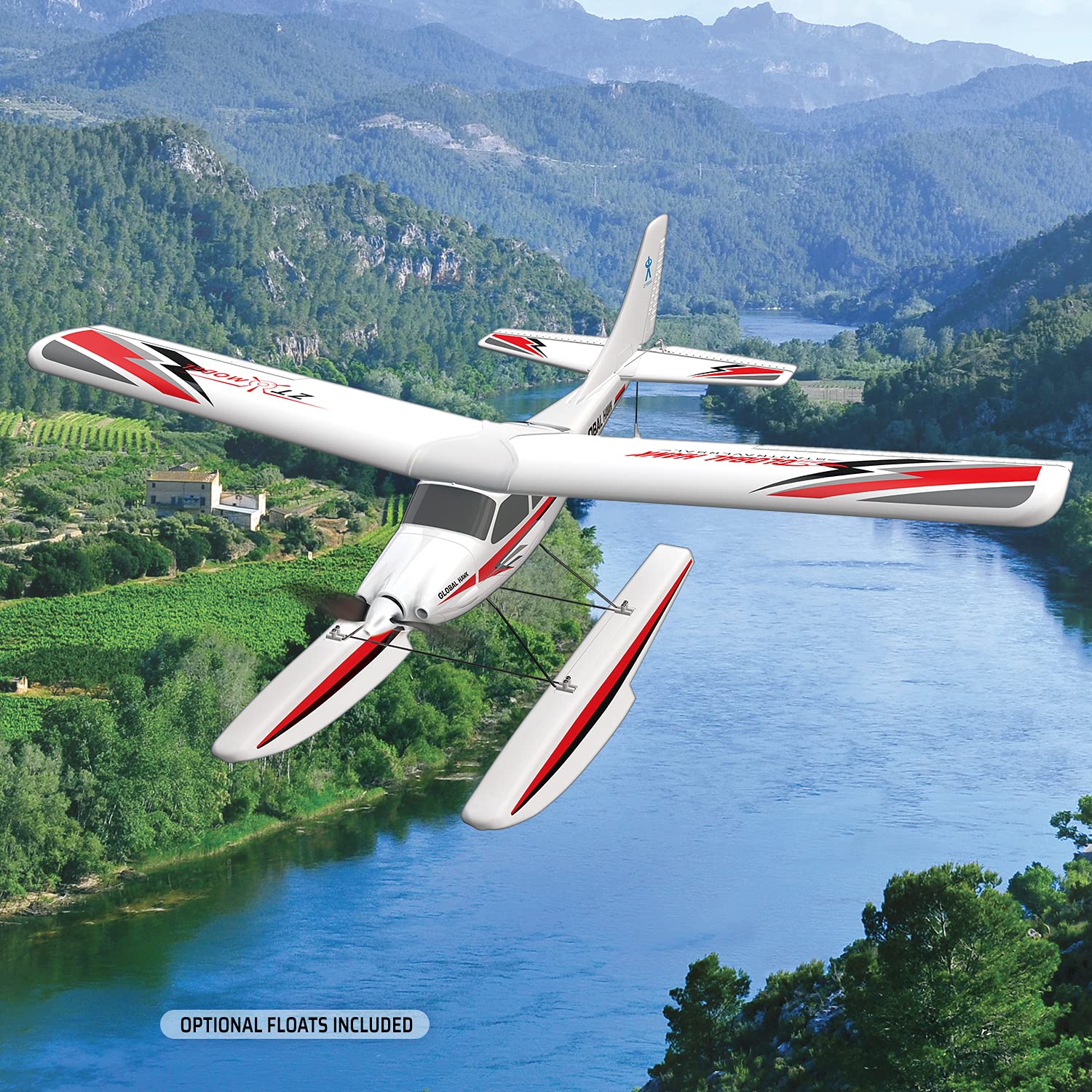 ZT-Model Global Hawk 2.4 GHz RC Seaplane Radio Controlled Trainer ...