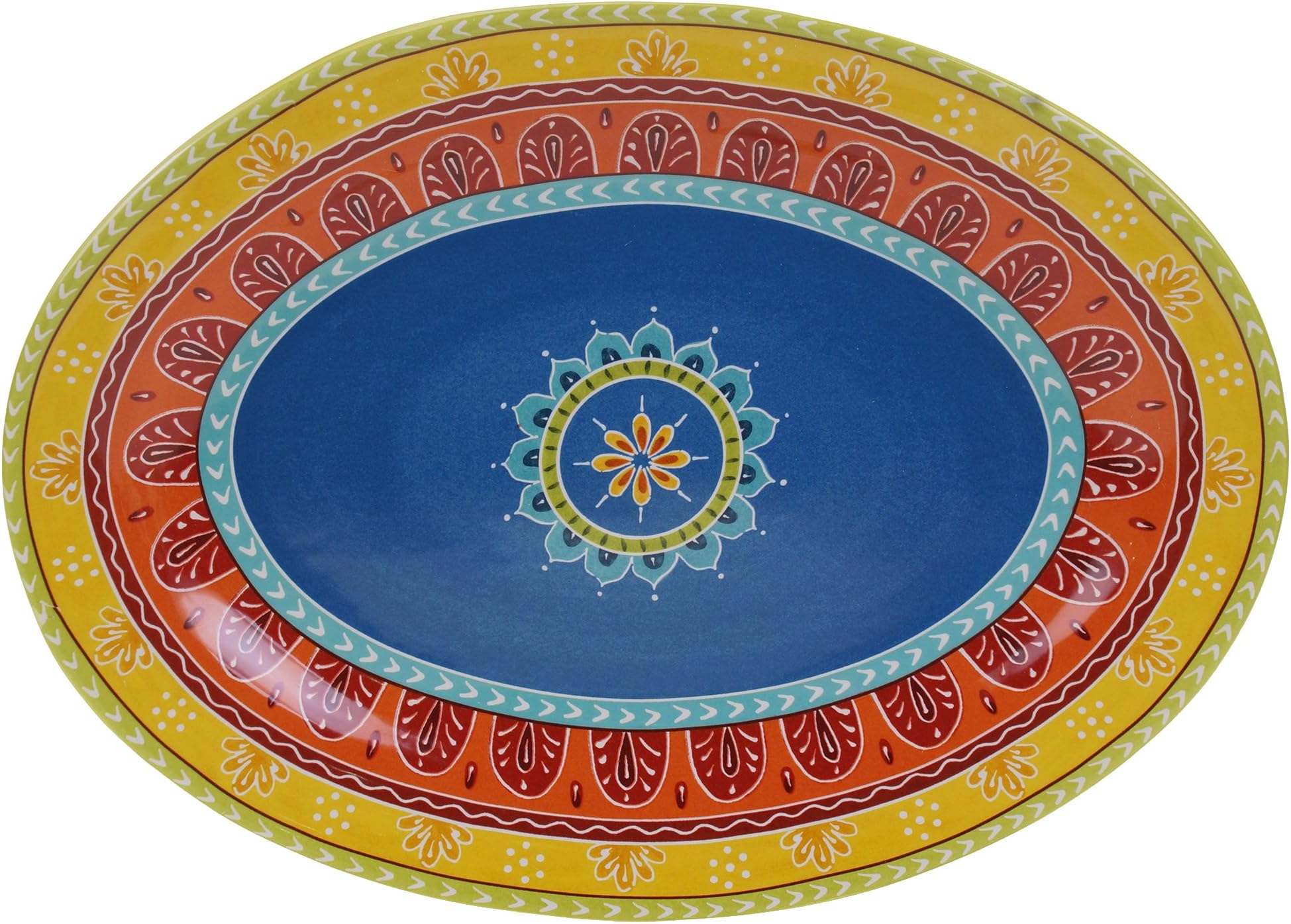 Amazon.com | Certified International Talavera Melamine 18" x 13.5" Oval ...