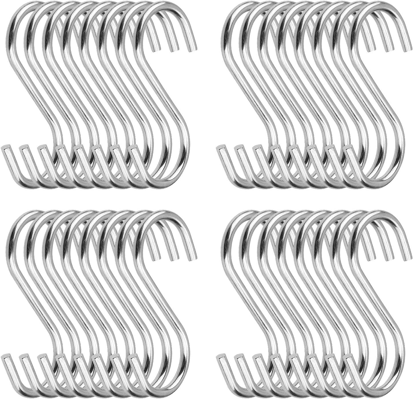 Amazon.com: RuiLing Premium S Hooks - S Shaped Hook - Heavy Duty ...