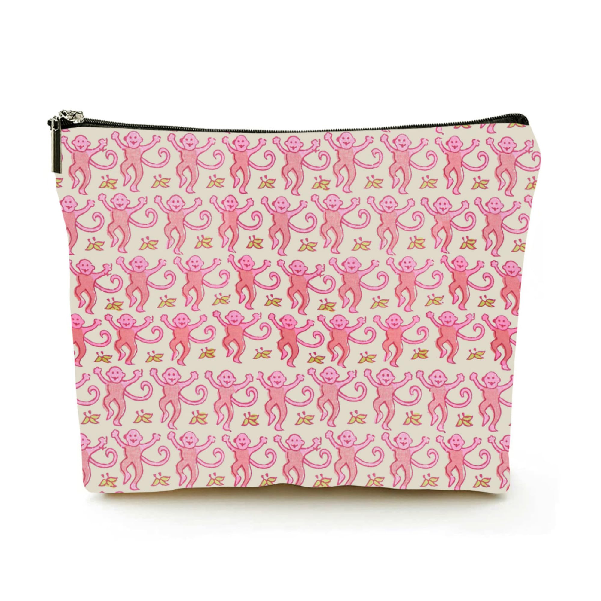 Amazon.com: KNoRRS Chic Pink Preppy Makeup Bag - Elegant Zipper Pouch ...