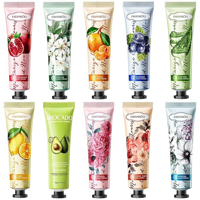 Amazon.com : 10 Pack Hand Cream for Dry Cracked Hands, Travel Size ...