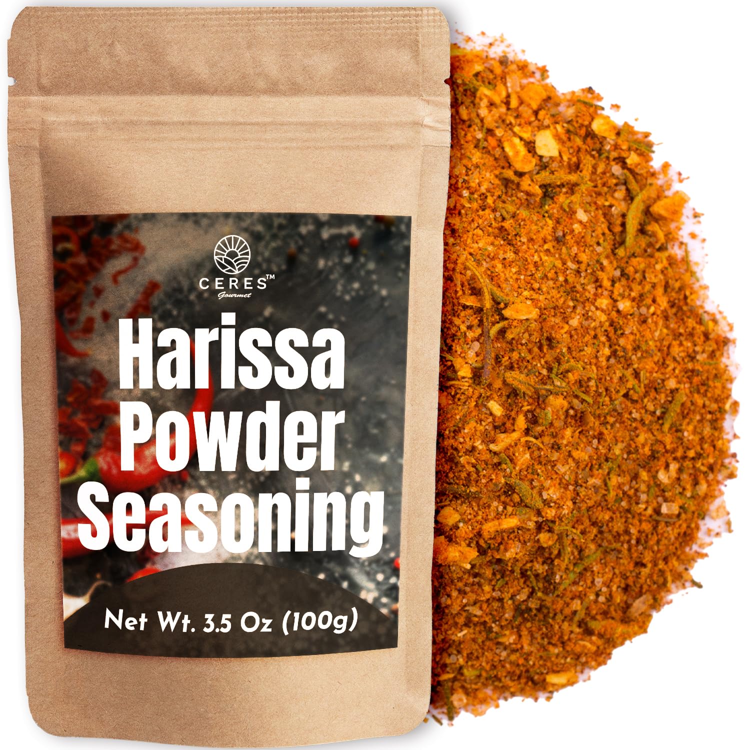 Amazon.com : Ceres Gourmet Harissa Seasoning Blend, 3.5 oz, Aromatic ...