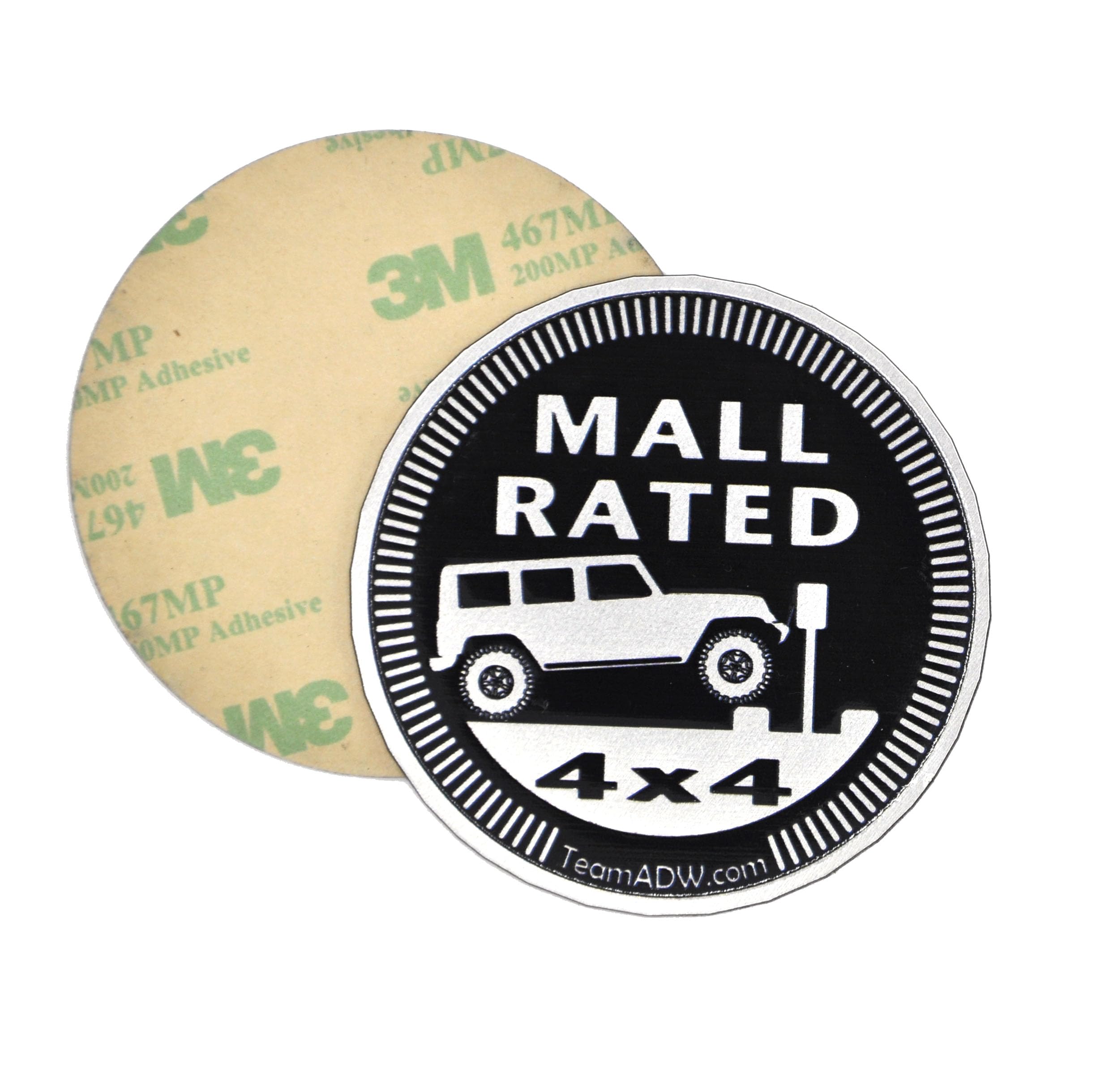 Amazon.com: Mall Rated Badges for Jeep (Set of 2) - USA made (Fits ...
