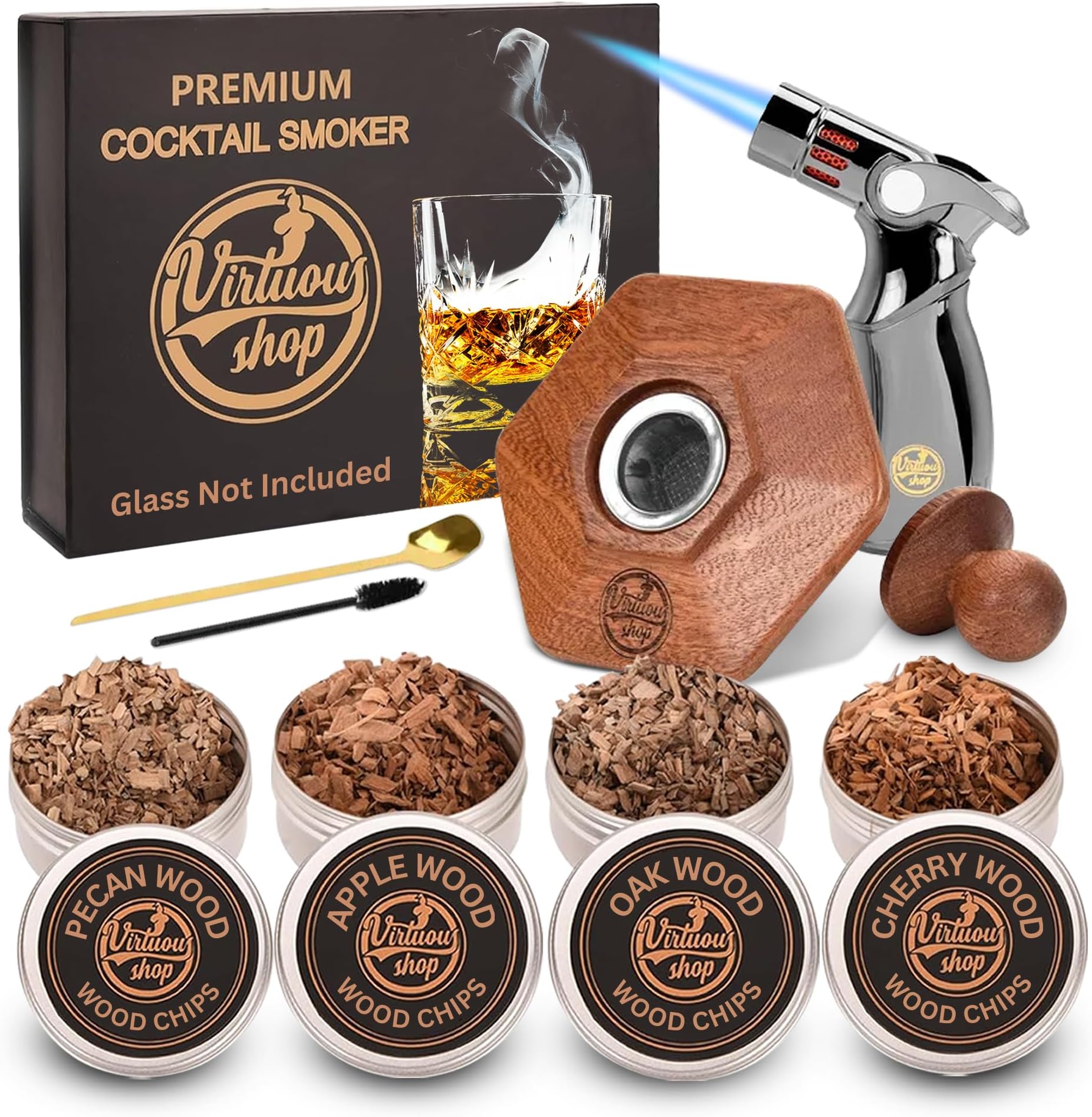 Amazon.com : Old Fashioned Smoker Kit, Whiskey Bourbon Cocktail Smoker ...