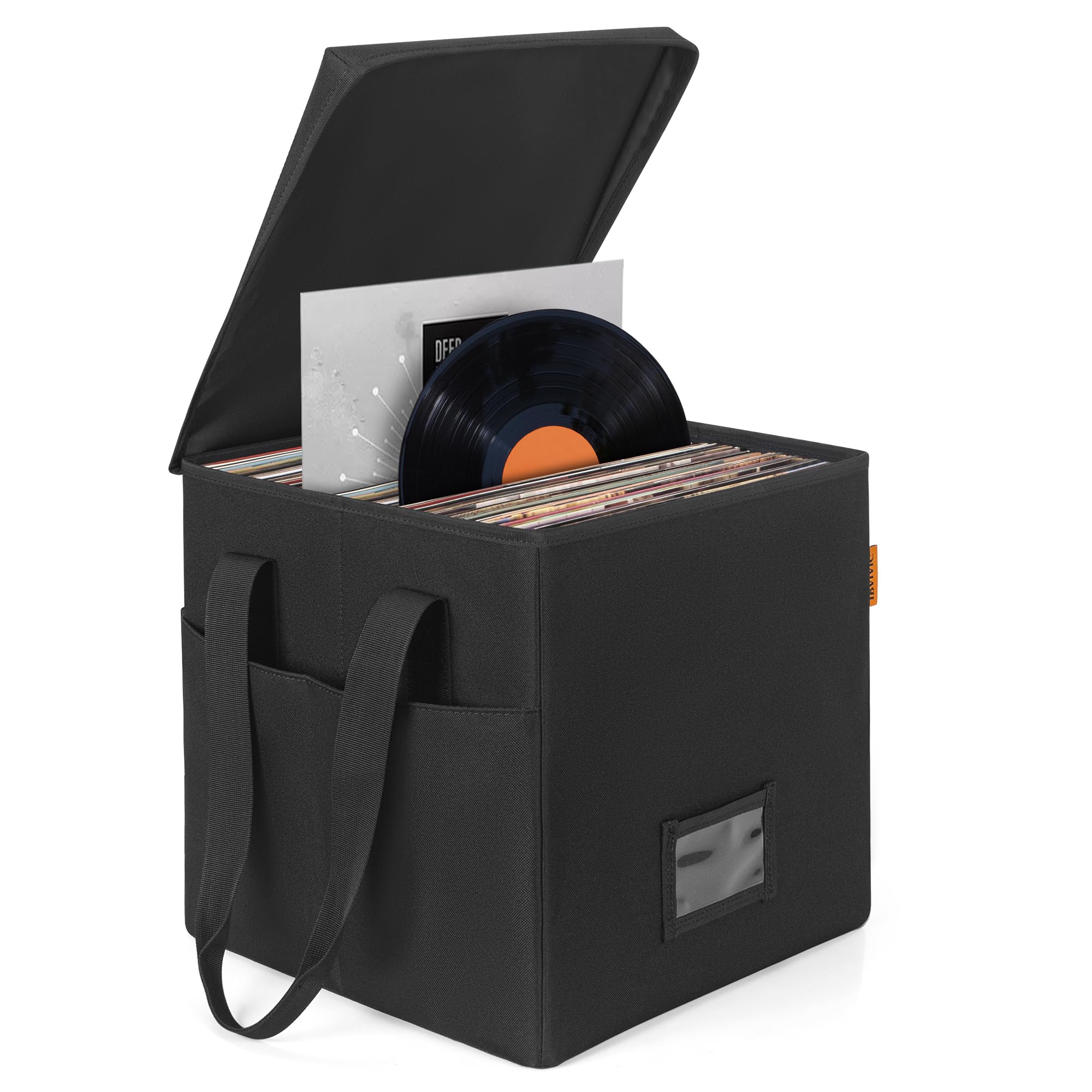 IBVIVIC Vinyl Record Storage Box with Lids,13 inch LP Album Storage ...