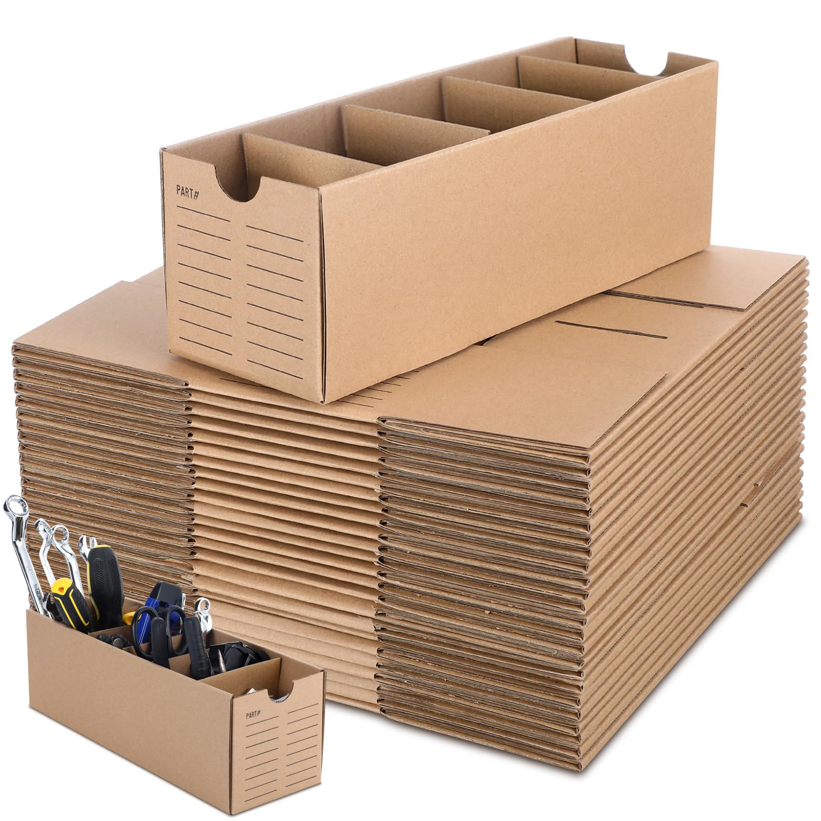 Cardboard Bin Boxes With Dividers Premium Box Divider Inserts: Secure