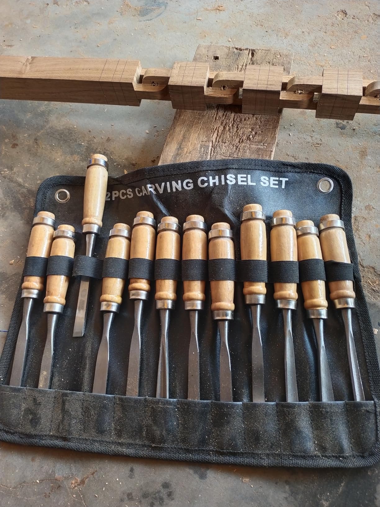 Amazon Brand – Umi 12 Piece Wood Carving Chisel Set nonsharp ...