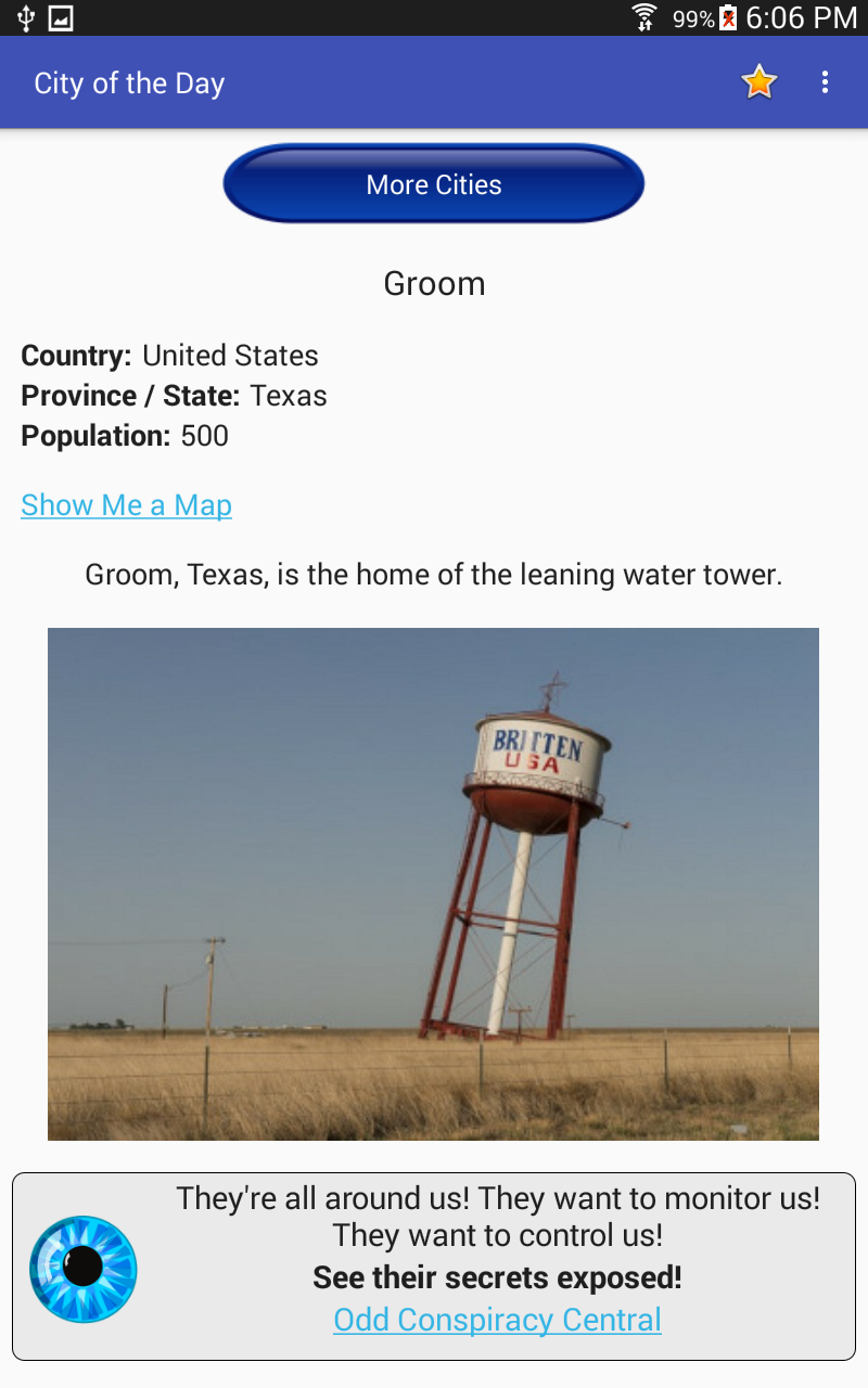 City of the Day - App on Amazon Appstore