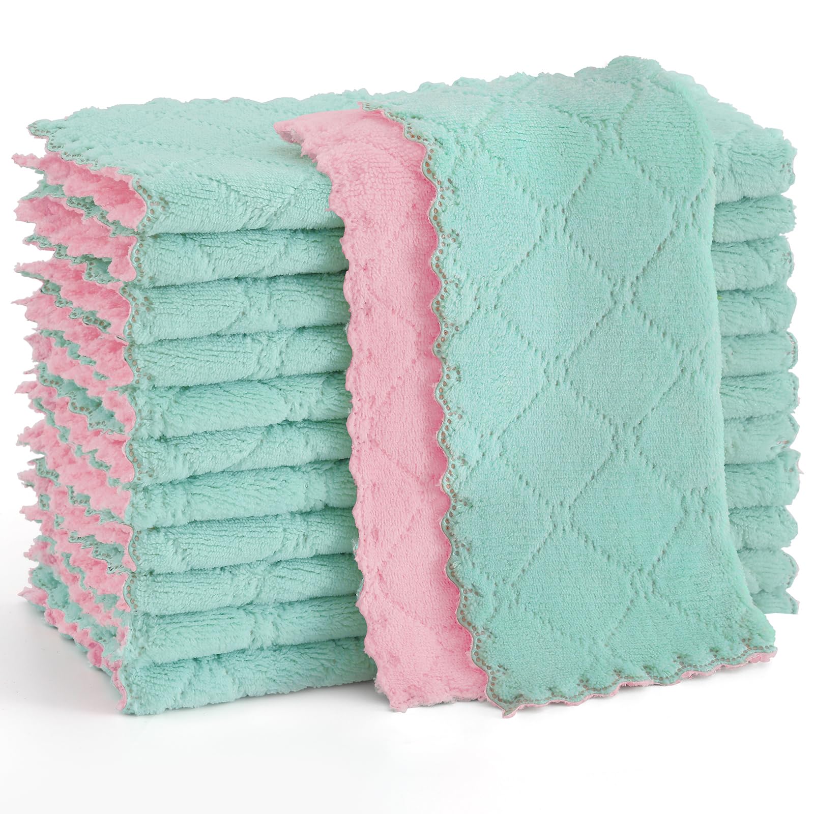 Amazon.com: Mordimy 12 Pack Kitchen Cloths Dish Towels (10" x 10 ...