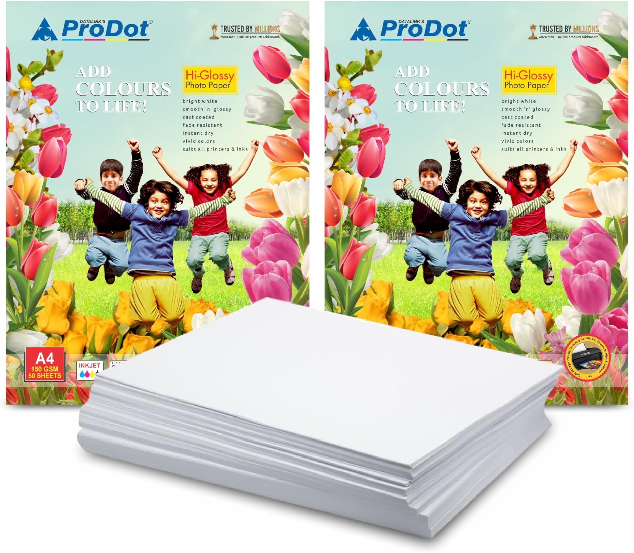 ProDot Water Proof & Instant Dry Glossy White A4 Photo Paper for Card ...
