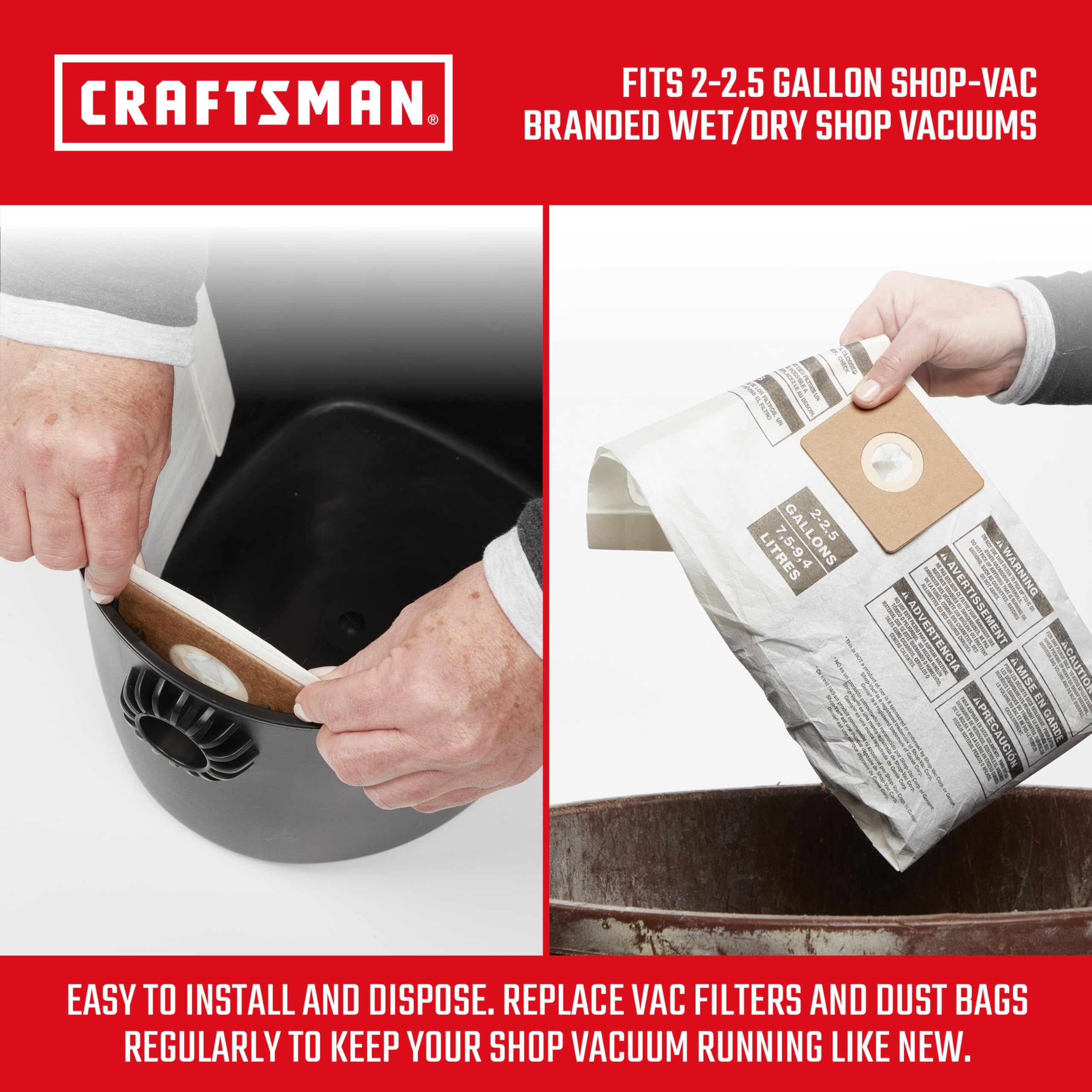 Shop Vac Dust Bagnull