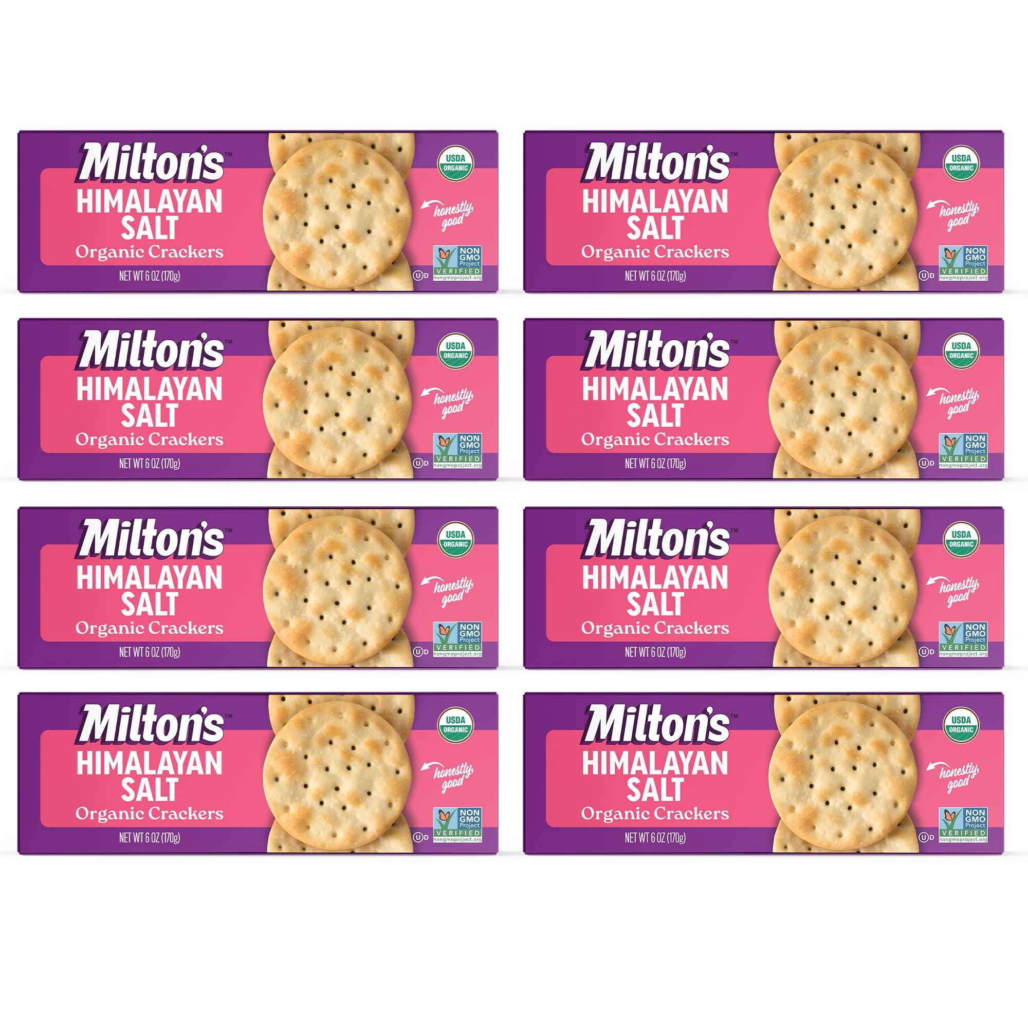 Amazon.com: Milton's Craft Bakers Organic Himalayan Salt Crackers ...