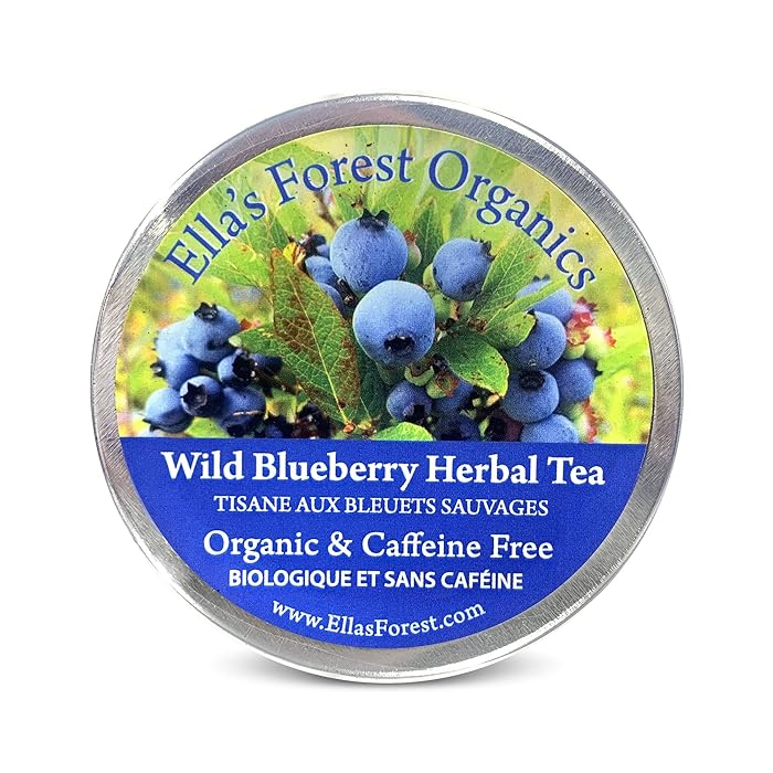 Buy Ella’s Forest Organics Wild Blueberry Tea, Organic & Caffeine-Free ...