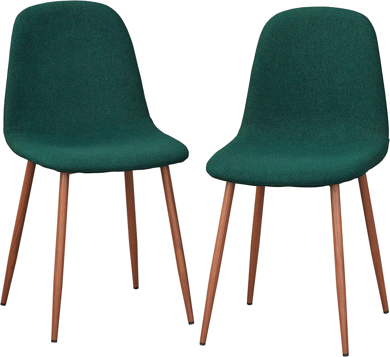 Amazon.com - Simple Living Larsen Dining Chairs (Set of 2) Dark Green ...
