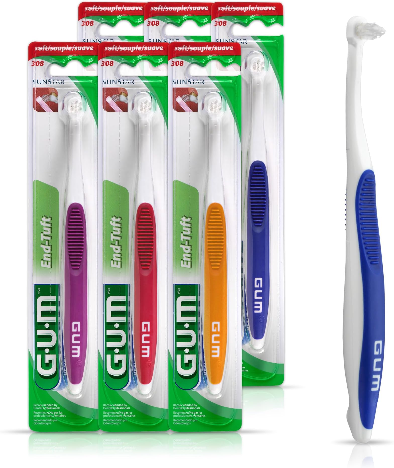 Amazon.com: GUM Technique Deep Clean Toothbrush - Compact Soft - Soft ...