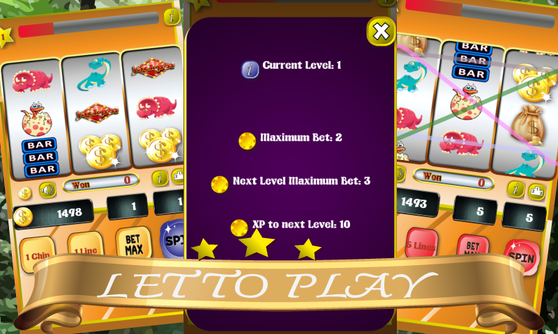 Jurassic Extinct Fight Slot : Tropical Dinosaurs Casino Games:Amazon ...
