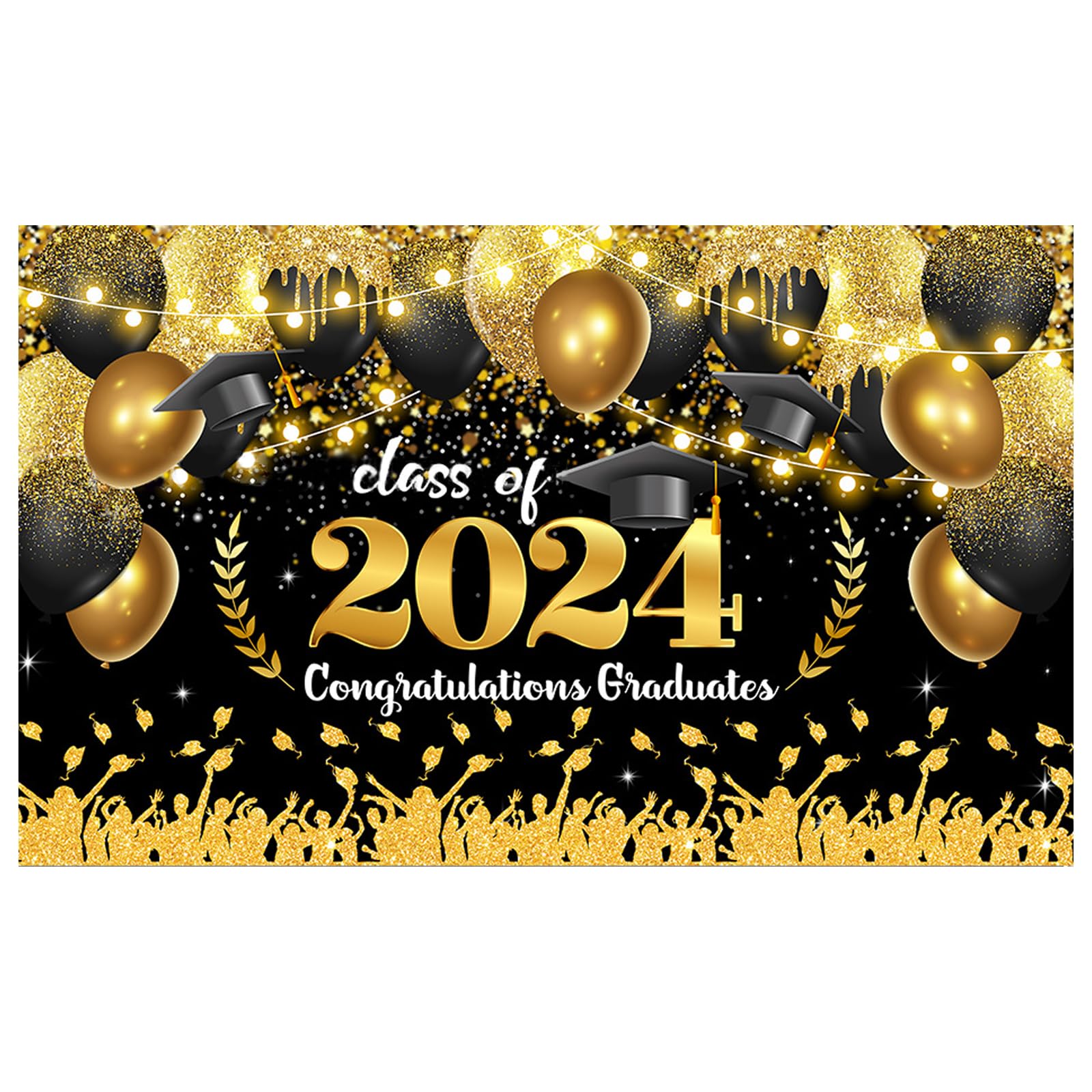 Graduation Decorations 2024 Large Congratulations Congrats Grad Banner ...