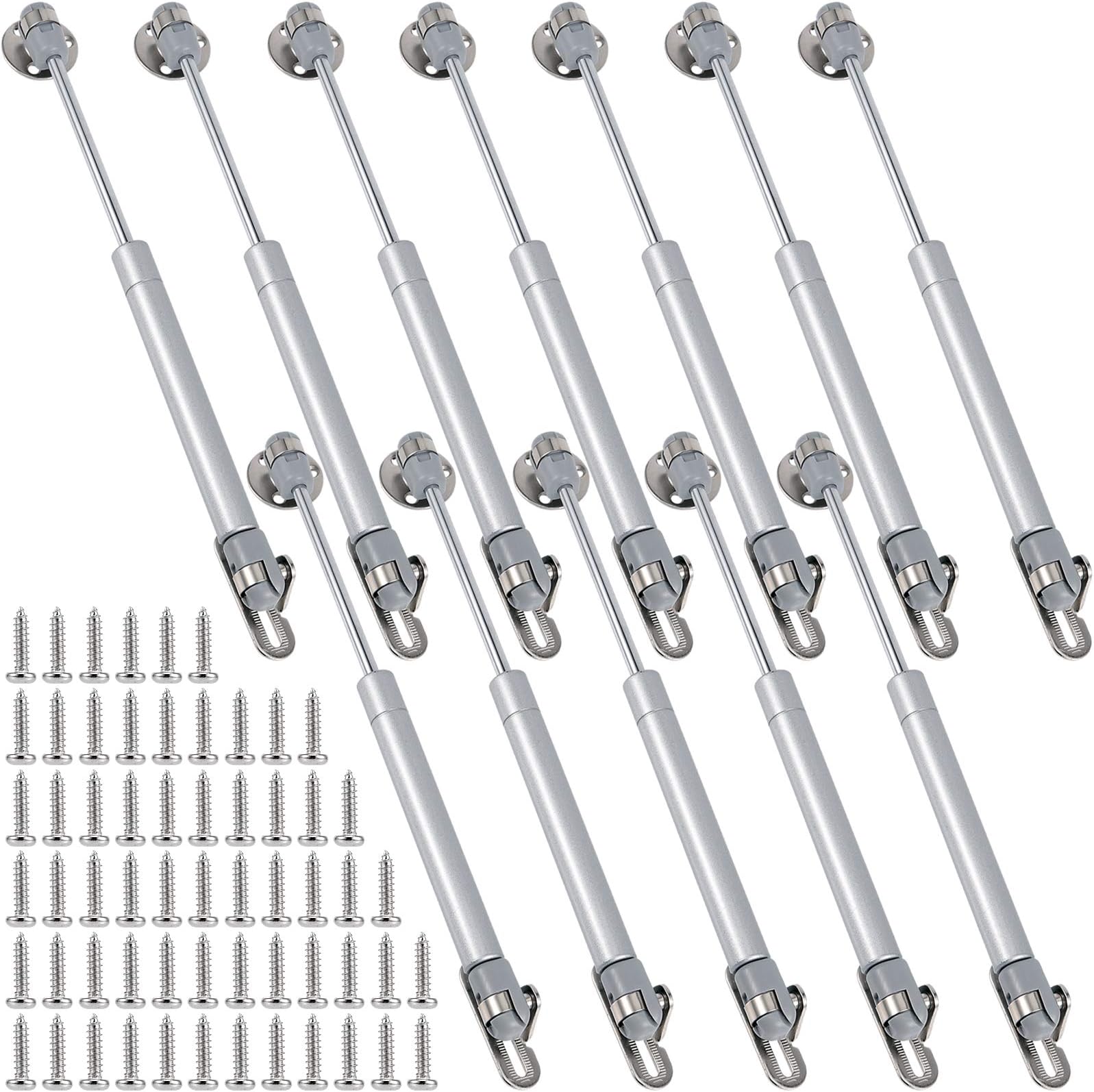 KEILEOHO 10 PCS Hydraulic Support Cabinet Hinge, 100N Soft Close Gas ...
