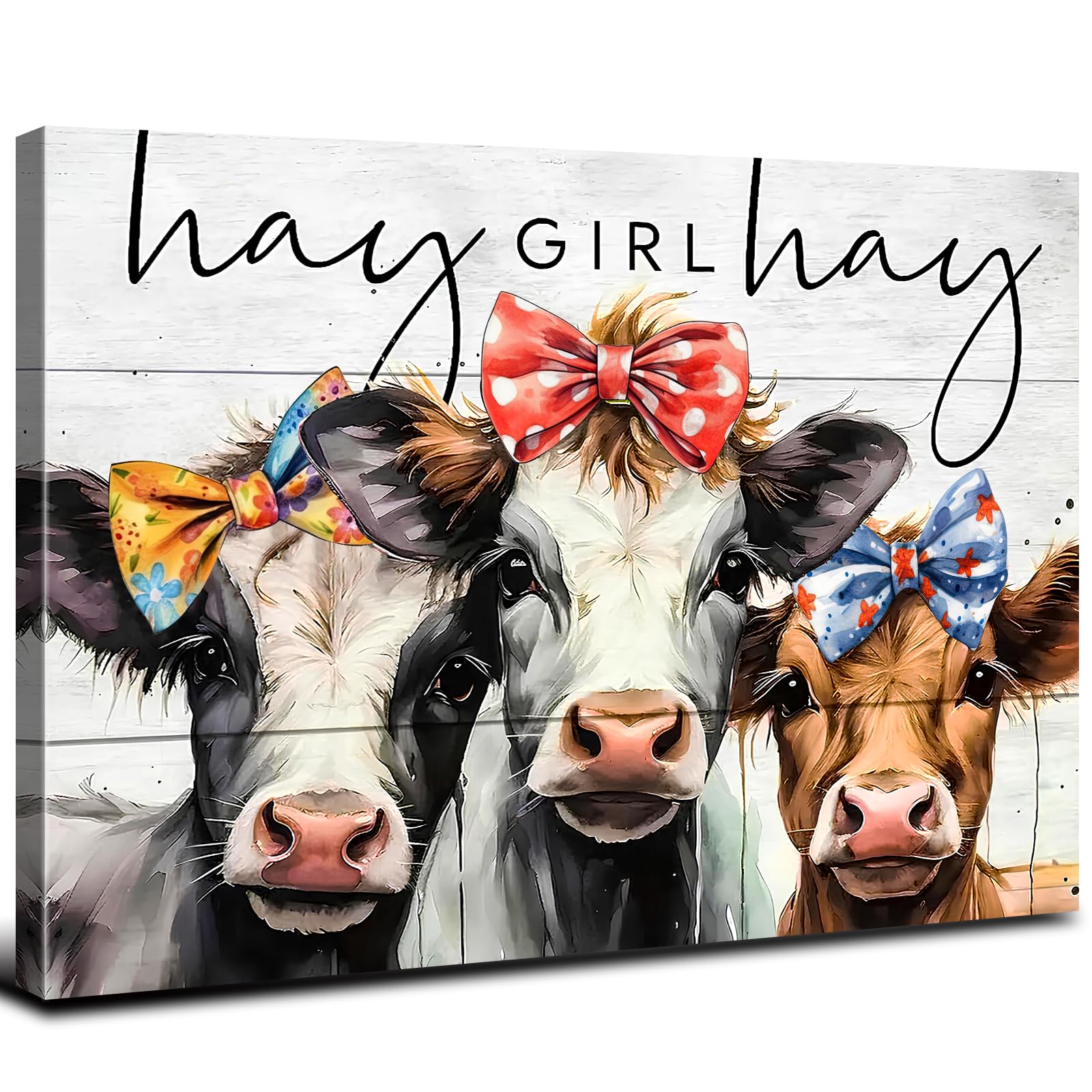 Amazon.com: Vintage Cow Pictures Wall Decor Farmhouse Wall Art Rustic ...