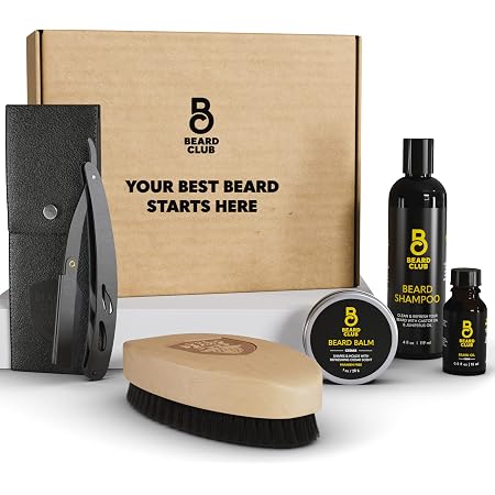 Amazon.com : Beard Club Mens Grooming Kit & PT45 Beard Trimmer for Men ...