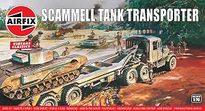 Airfix Model Tank - A02301V Scammel Tank Transporter, Plastic Model ...