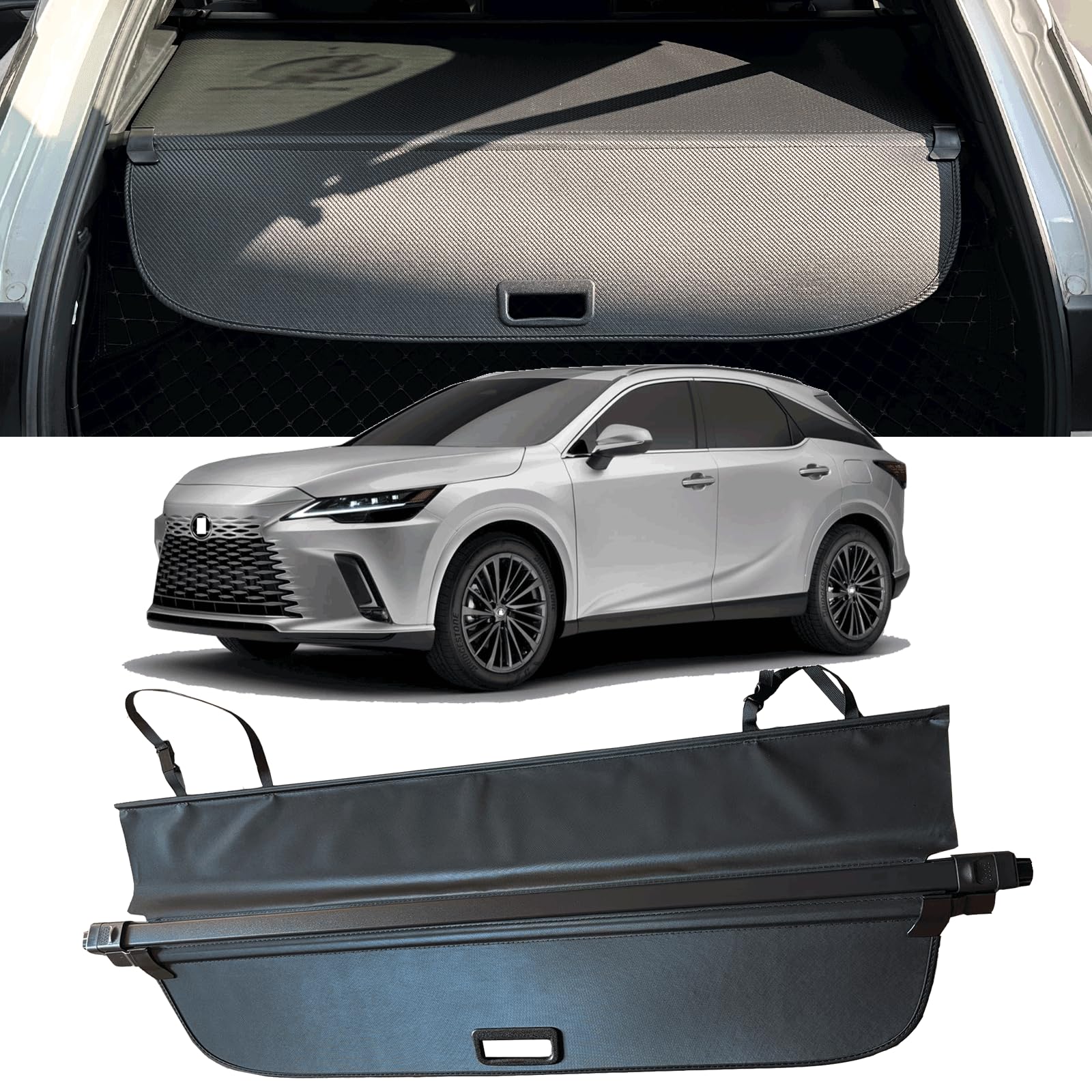 Amazon.com: Cargo Cover Compatible with Lexus RX RX350 RX500h 2023 2024 ...