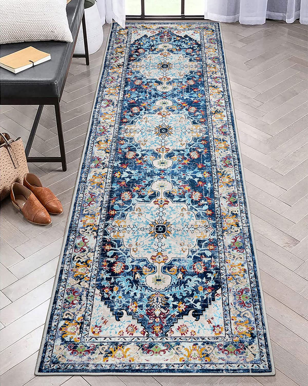 Amazon.com: U'Artlines Boho Hallway Runner Rug 2' x 8' Vintage ...