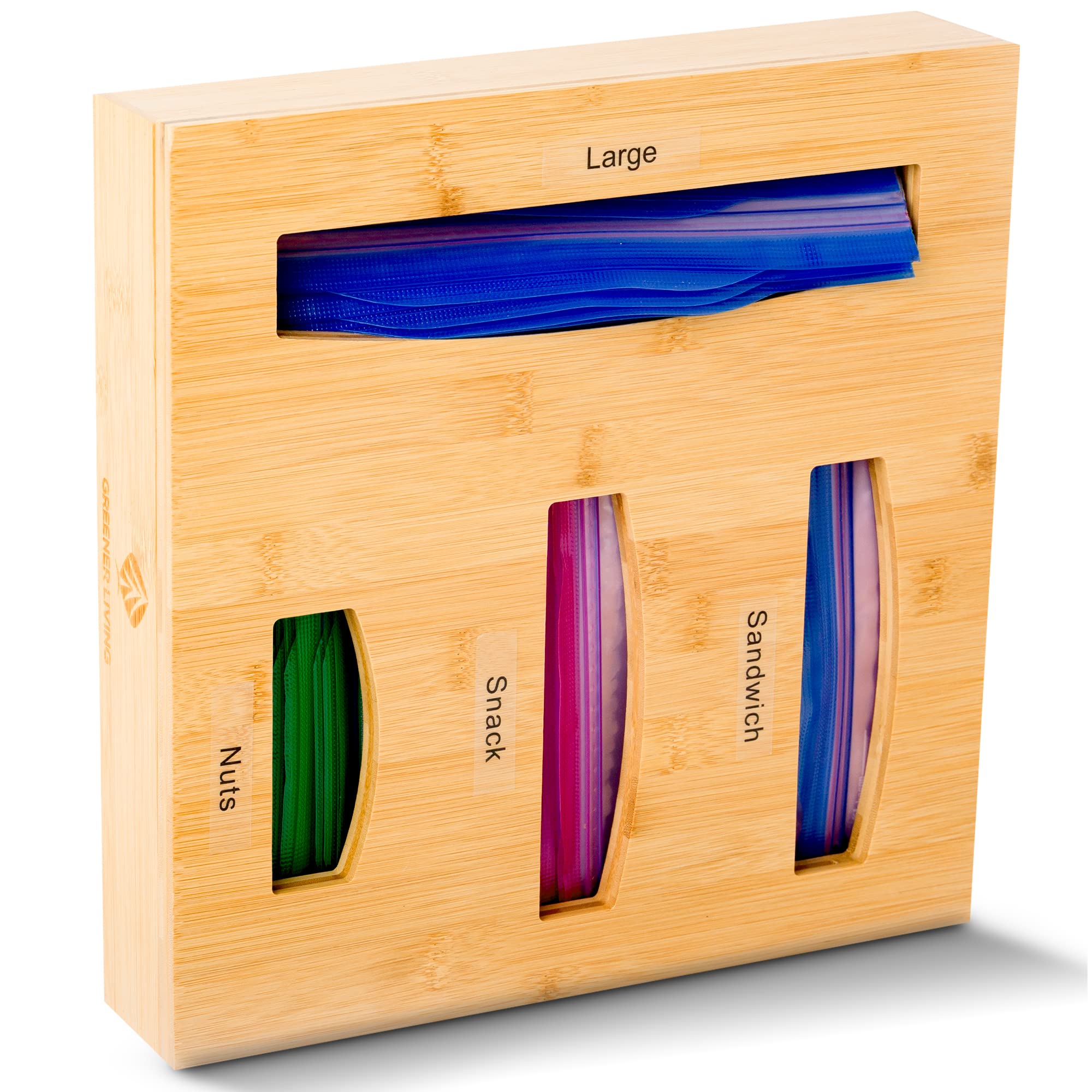 Ziplock Bag Organiser for Kitchen Drawer - Plastic Bag Holder with New ...