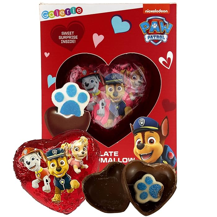 Buy Valentine's Day Paw Patrol Heart Shaped Milk Chocolate Ball with ...