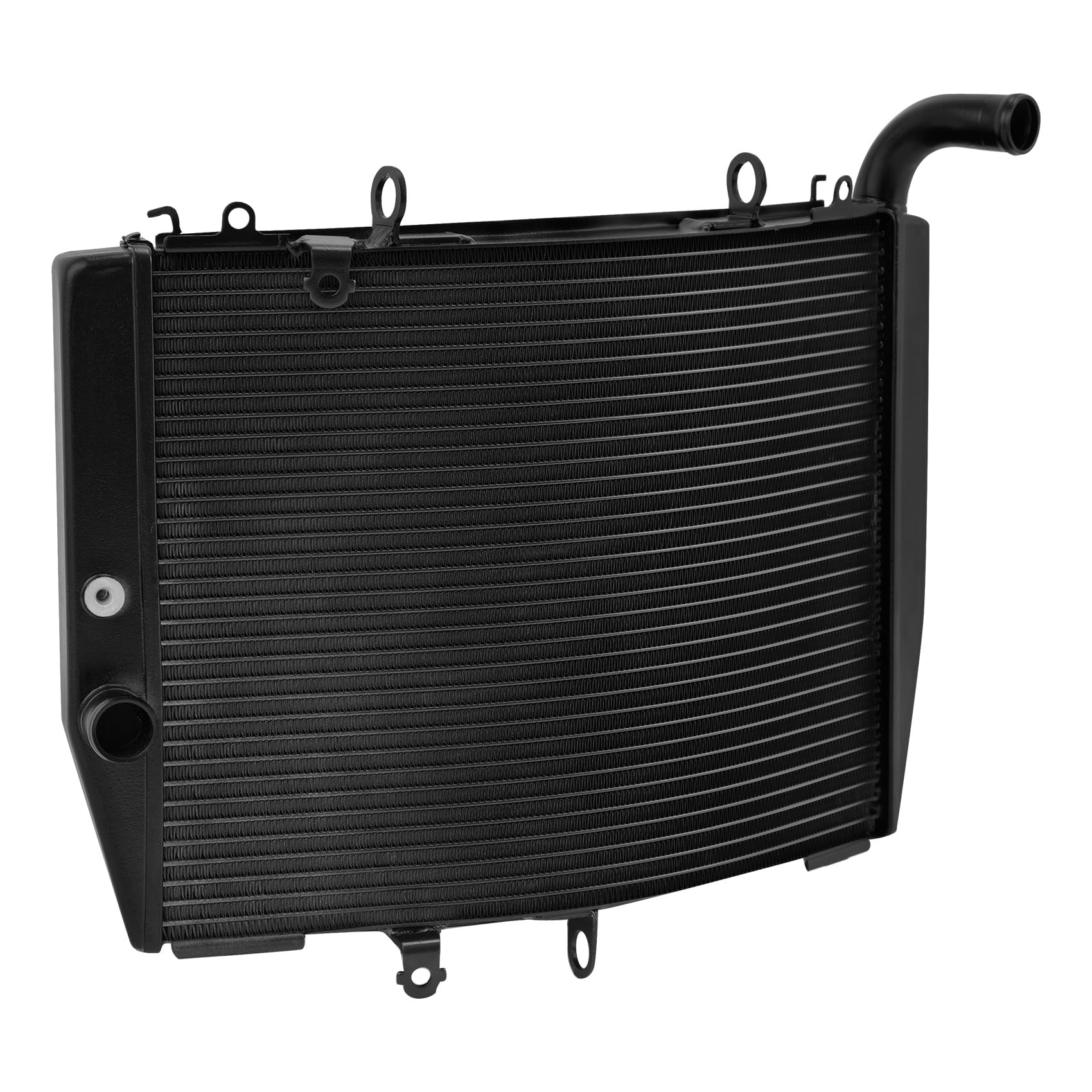 Snapklik.com : Black Aluminum Cooler Engine Cooling Radiator Fit For ...