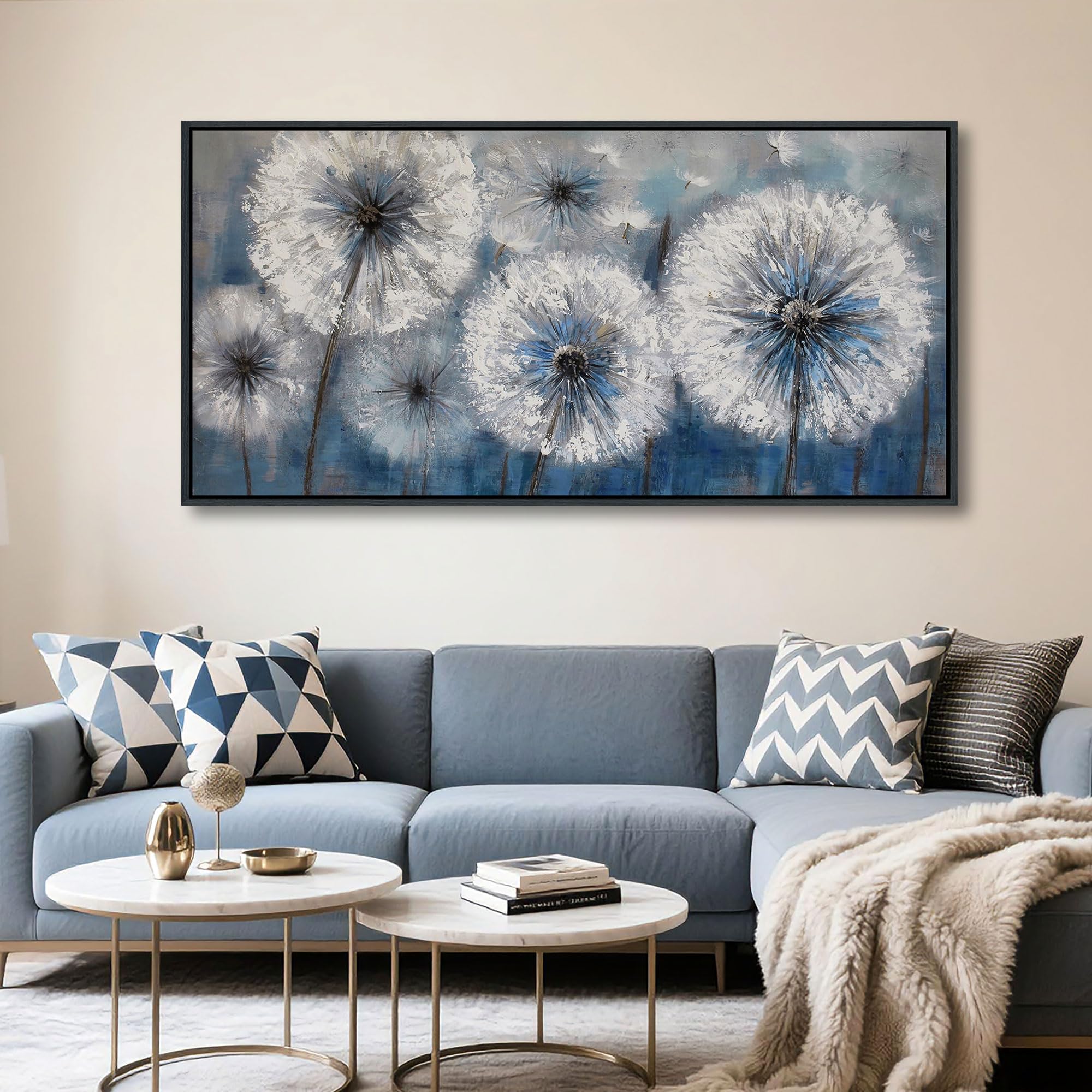 Blue Dandelion Clip Art