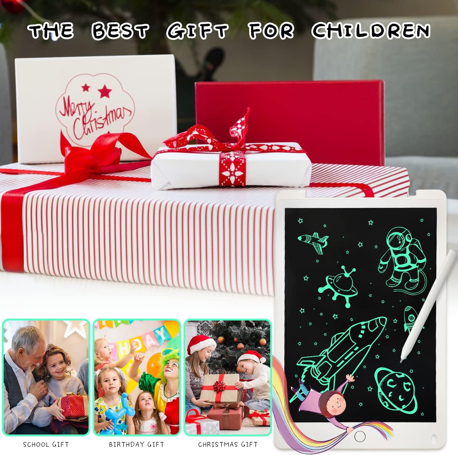 Buy Richgv Magnetic 12 inch LCD Writing Tablet for Kids Adults ...
