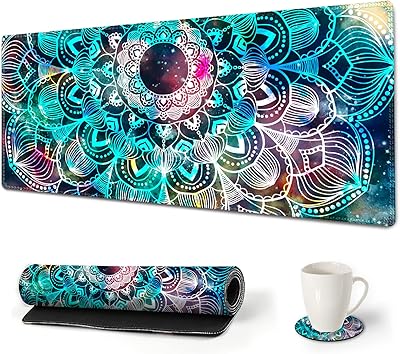 Amazon.com: Large RGB Gaming Mouse Pad,Galaxy Nebula Space Oversized ...