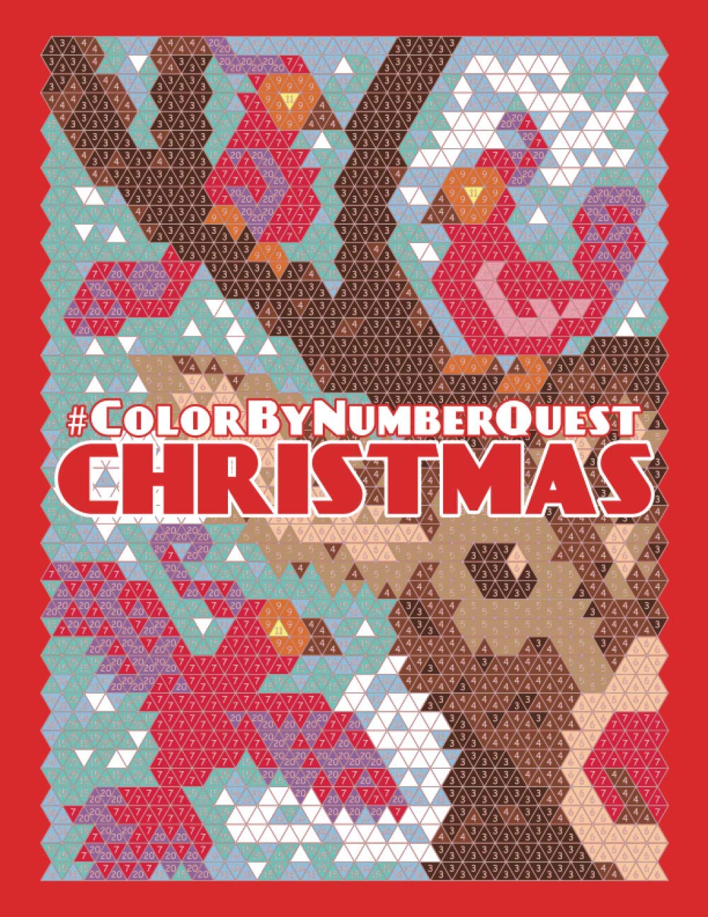 Amazon.com: CHRISTMAS Color By Number Quest (Color Quest Color By ...