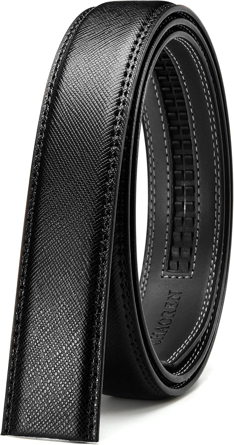 CHAOREN Ratchet Belt Strap Only 1 1/4", Replacement Leather Belt 1.25" without Buckle at Amazon ...