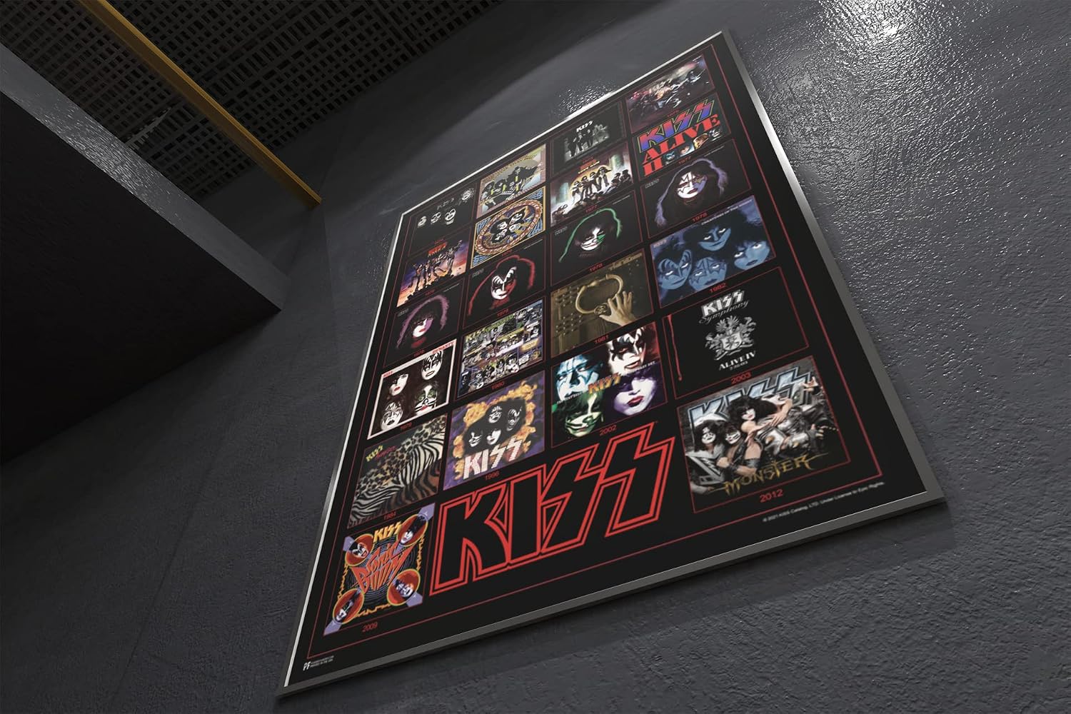 Póster de Kiss Destroyer con portada de álbum de vinilo Kiss Band ...