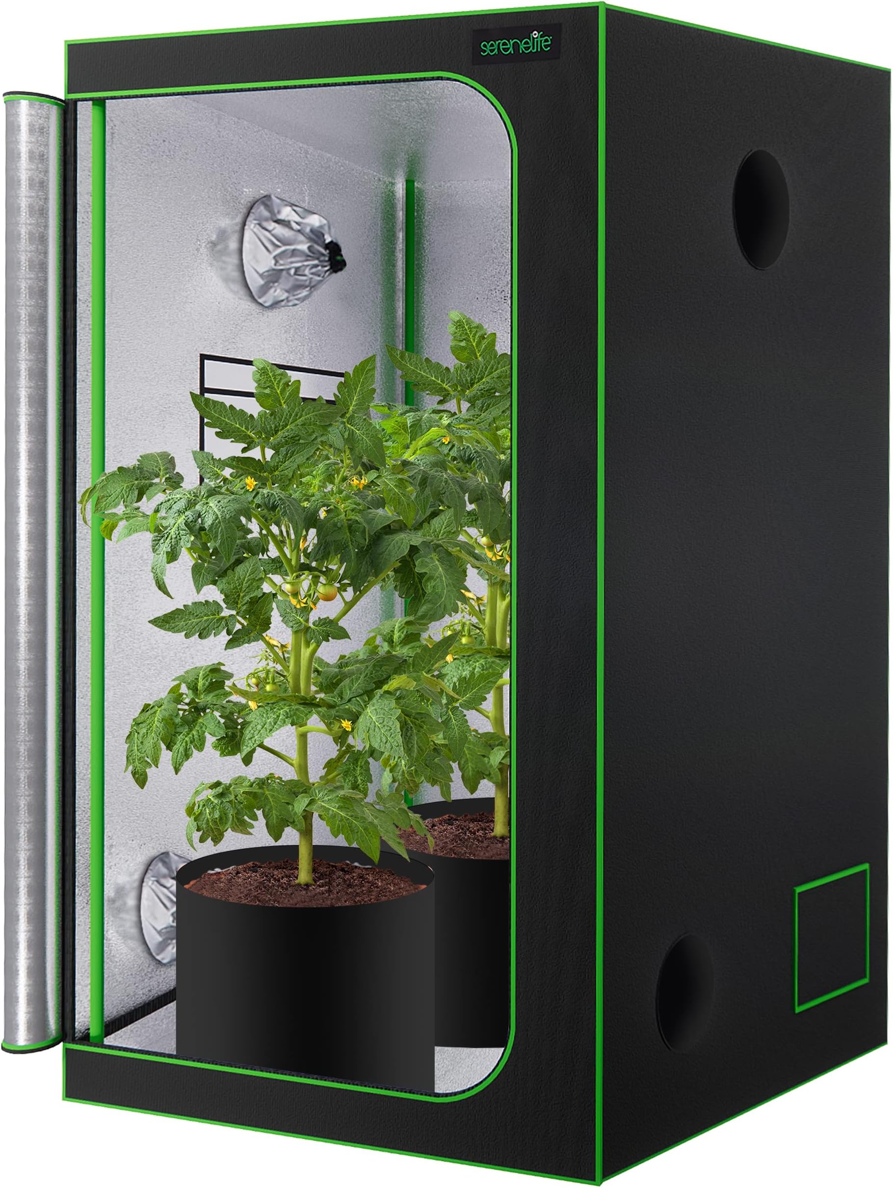 Amazon.com: SereneLife Large Hydroponic Grow Tent Garden- 96'' x 48'' x ...