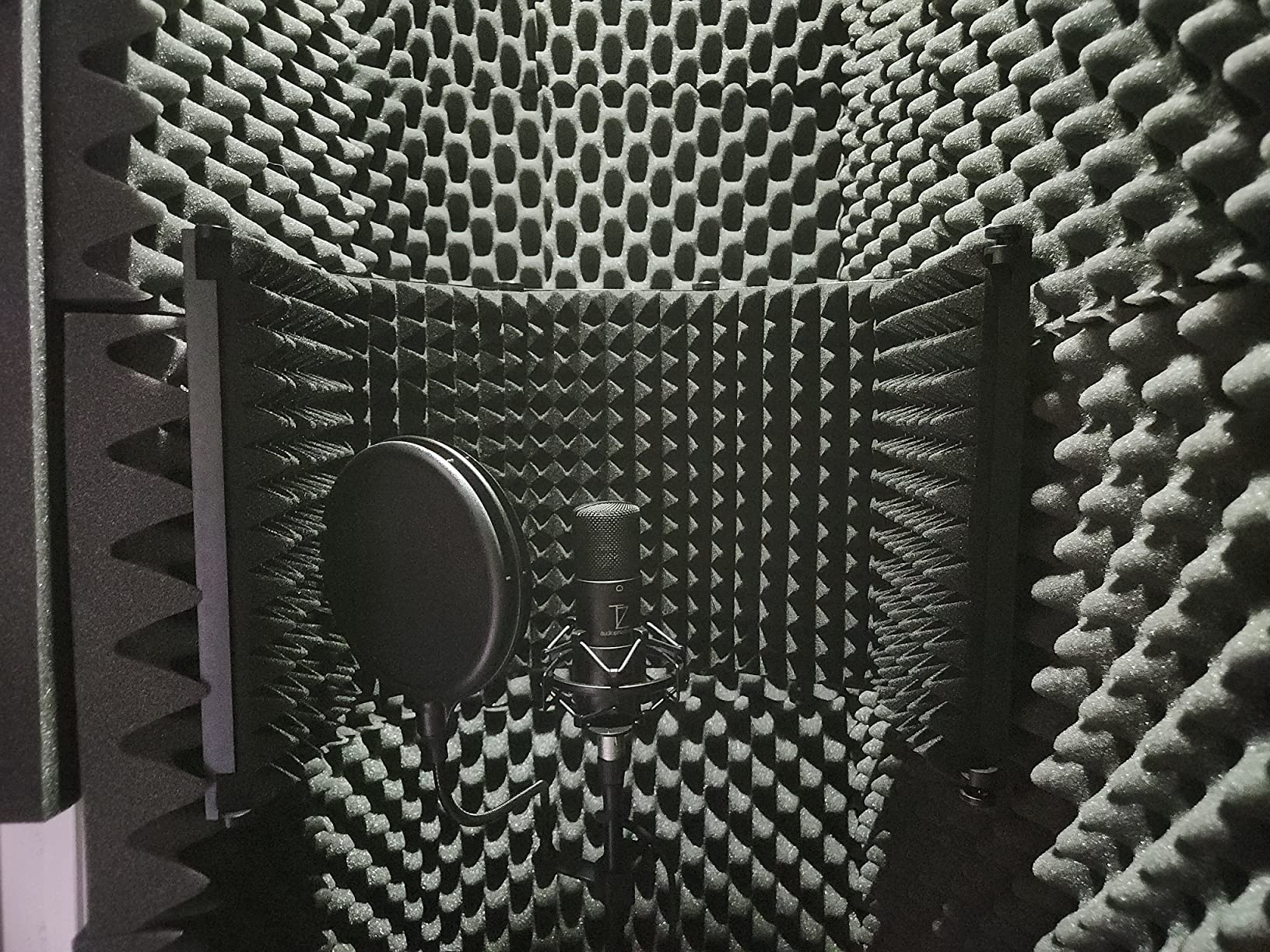 $9/mo - Finance Moukey Microphone Isolation Shield, Foldable Mic Shield ...