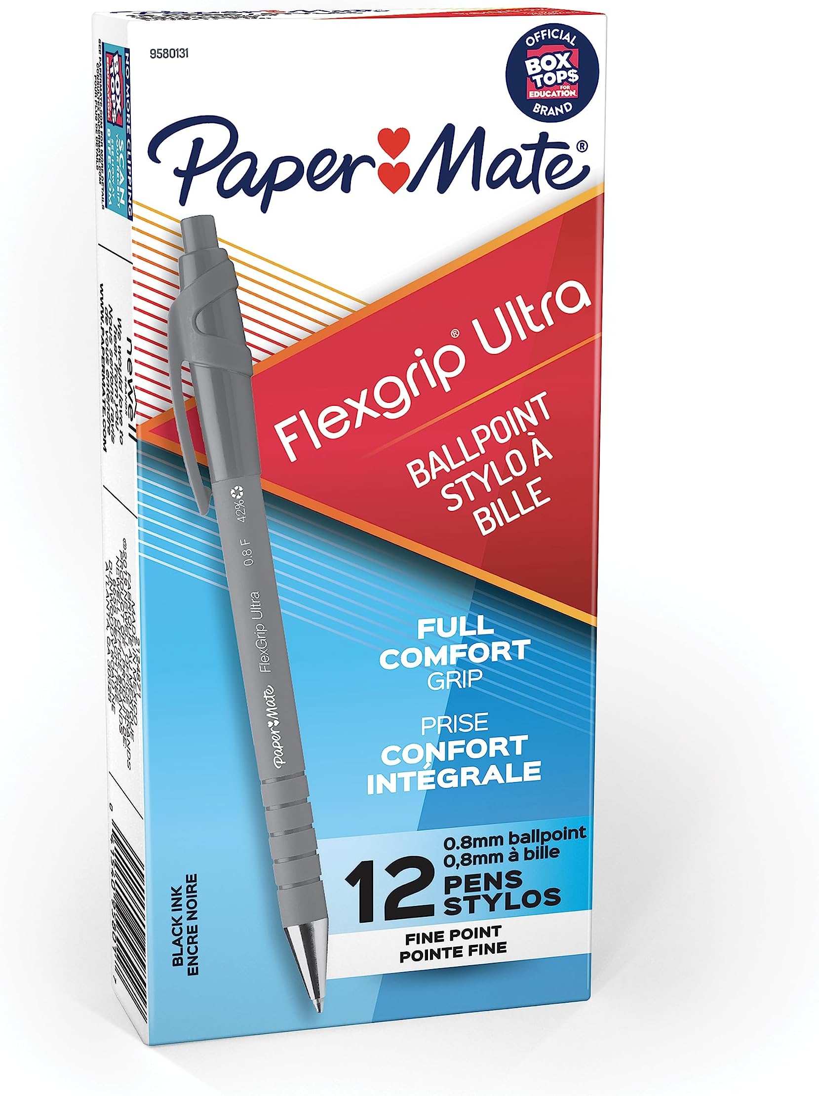 Paper Mate 9580131 FlexGrip Ultra Retractable Ballpoint Pen, Fine Point ...