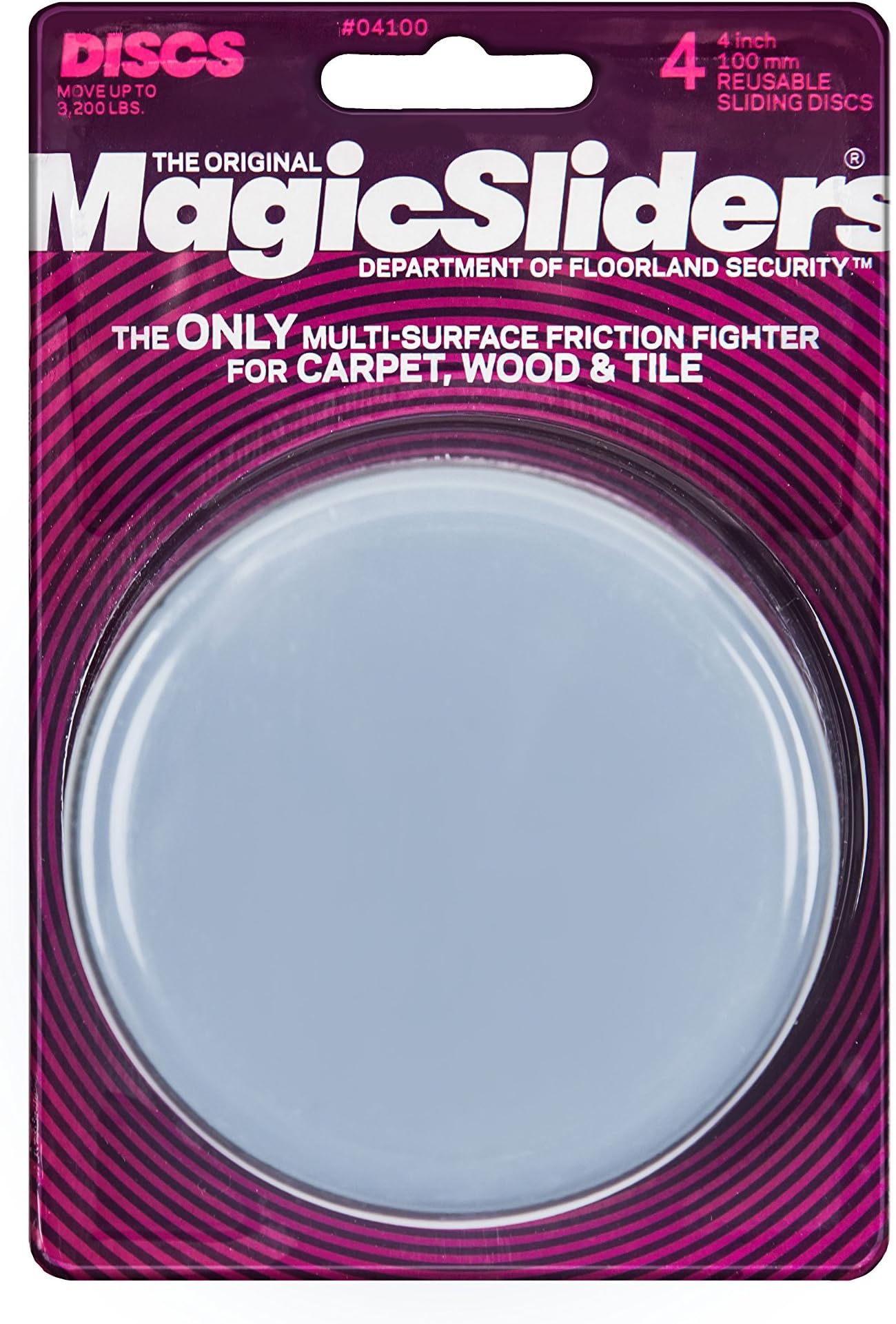 Magic Sliders 4100 Series 4PK 4" RND Sliding Disc, 1, Blue - Furniture ...