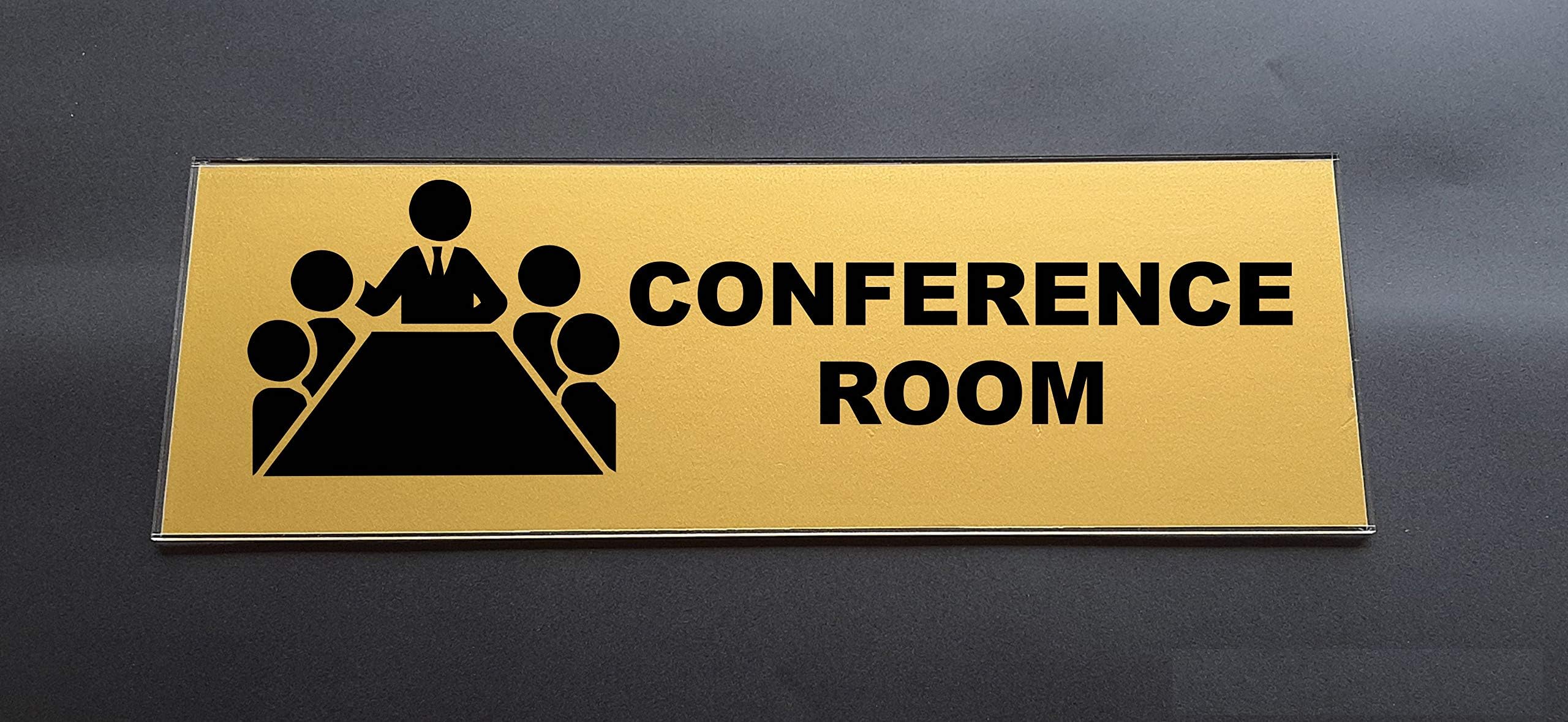 SIGNOOGLE® Conference Room Acrylic Laminated Name Plate Display Office ...