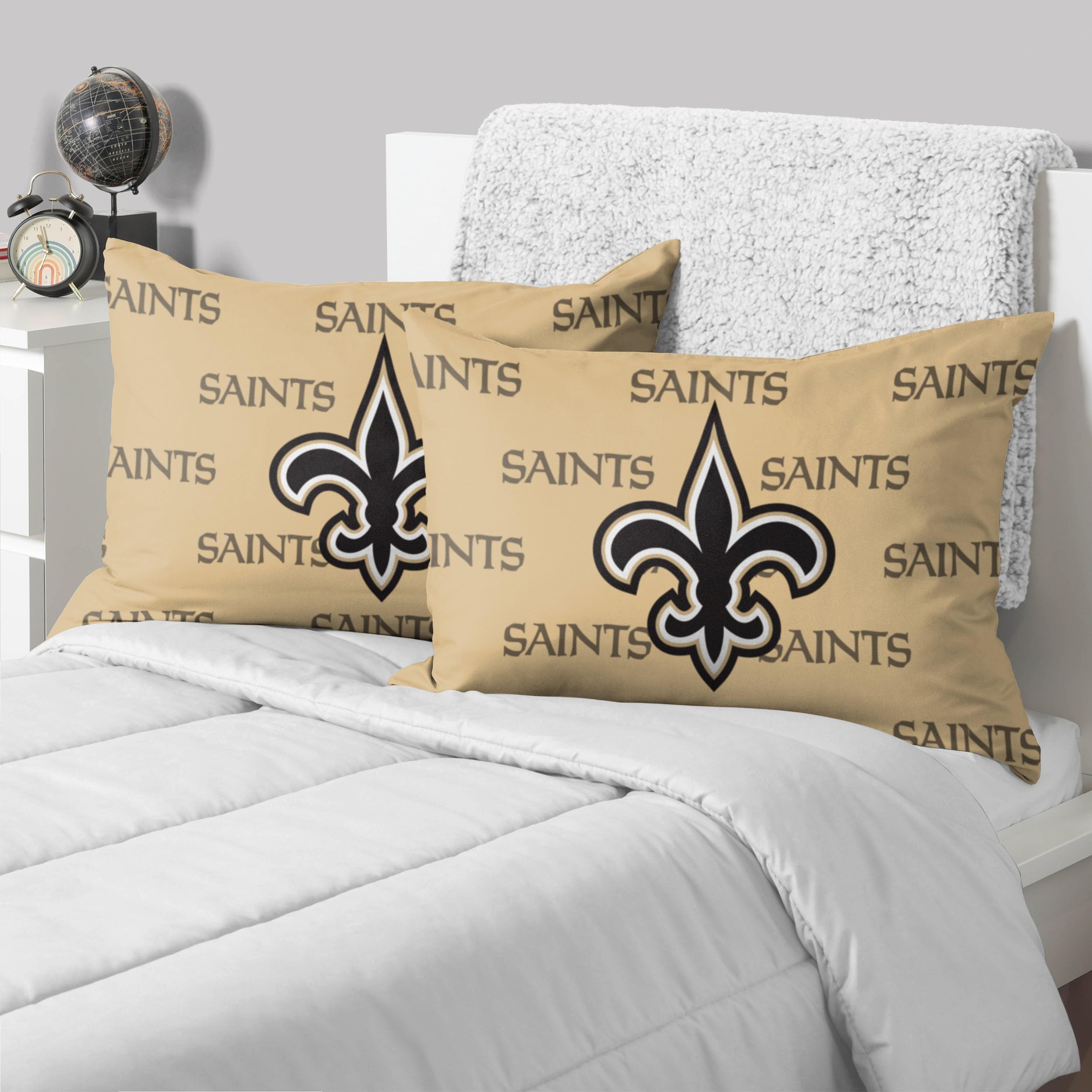 Snapklik.com : New Orleans Saints NFL Team Color Big Logo Standard 2 ...