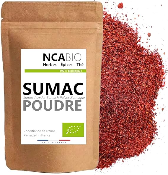 Sumac Epice Bio Moulu - Poudre de Sumac Goût Fruité et Acidulé ...