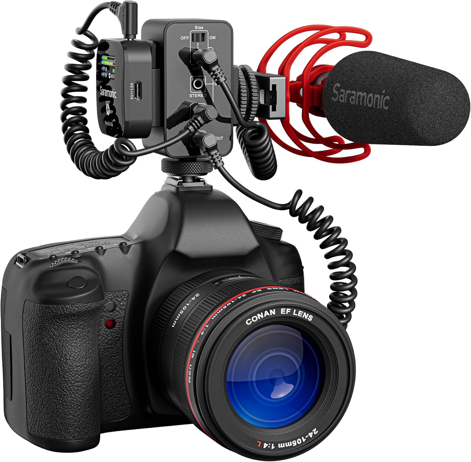 Amazon.com: Saramonic BlinkMixer Microphone Mixer, Dual-Channel DSLR ...
