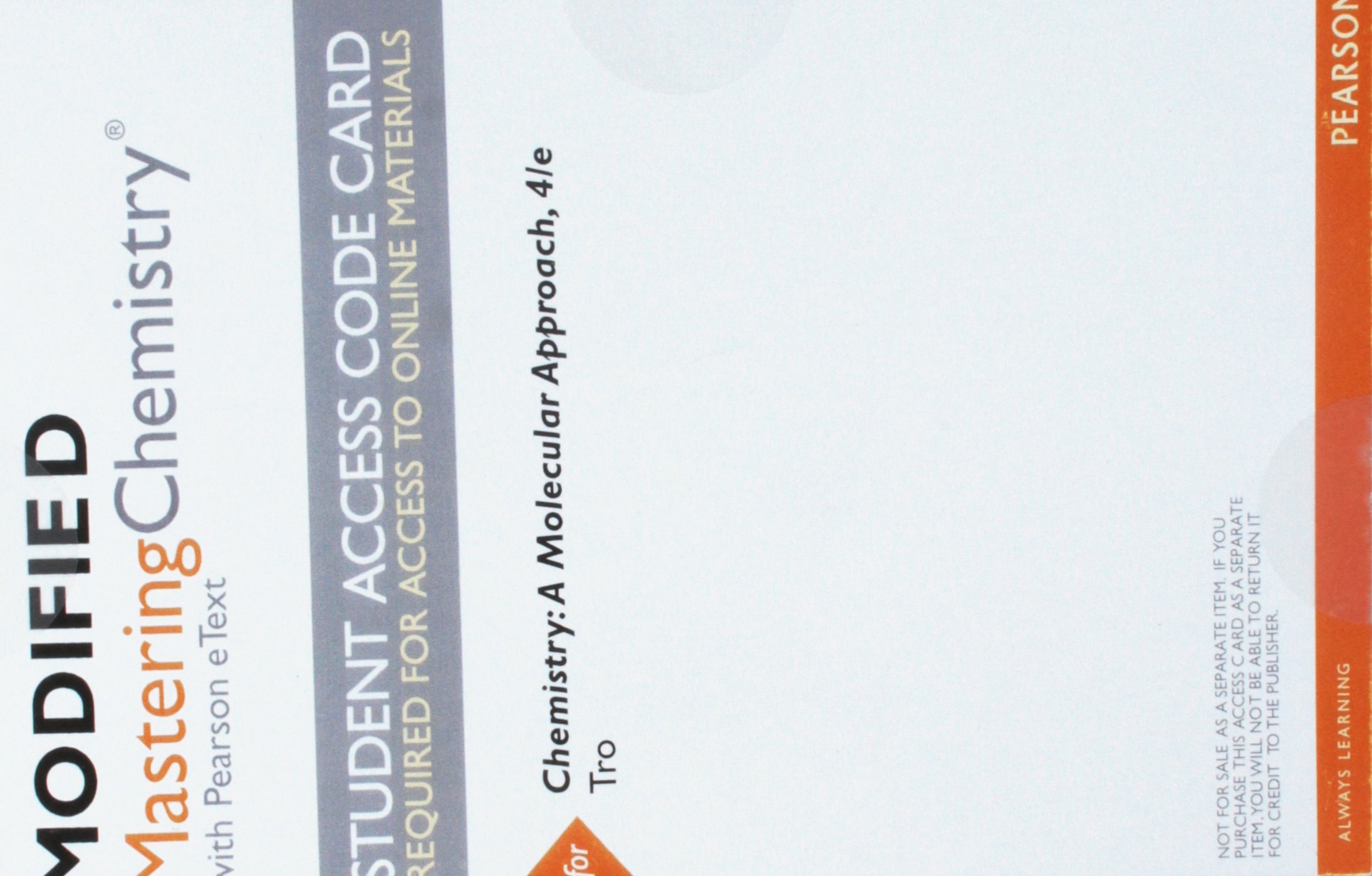 Amazon.com: Modified MasteringChemistry with Pearson eText - Valuepack ...