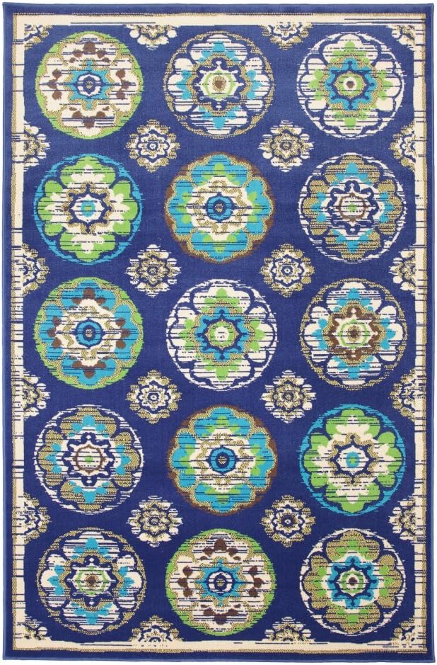 Amazon.com: Mohawk Home Clover Leaf Indoor/Outdoor Area Rug, 63 by 94 ...